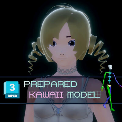 3dsMax Biped Model PS3 Game Cathrine Cosplay by ZoocrosLab
