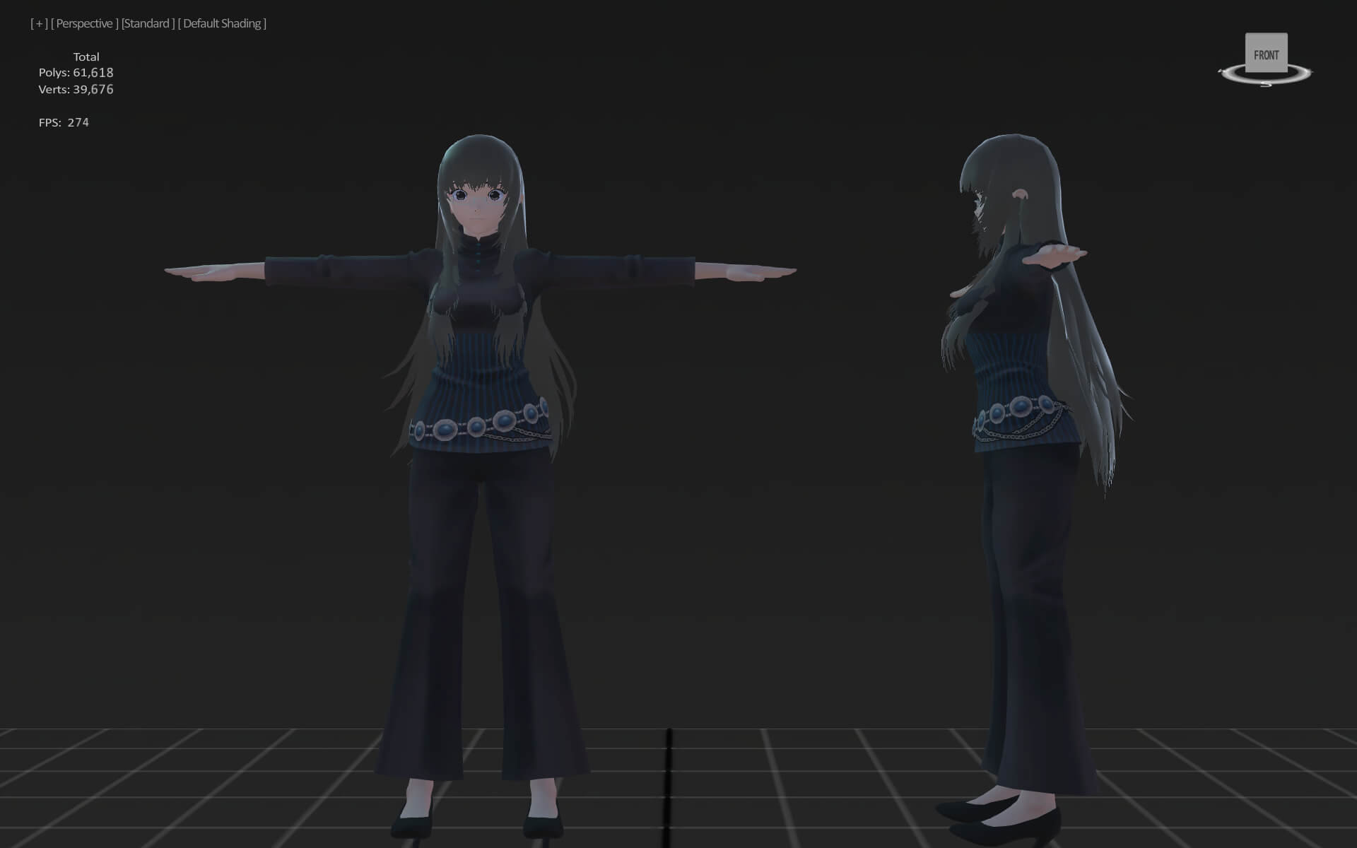 3dsMax Biped Model PS3 Gmae Kathrine Cosplay by ZoocrosLab