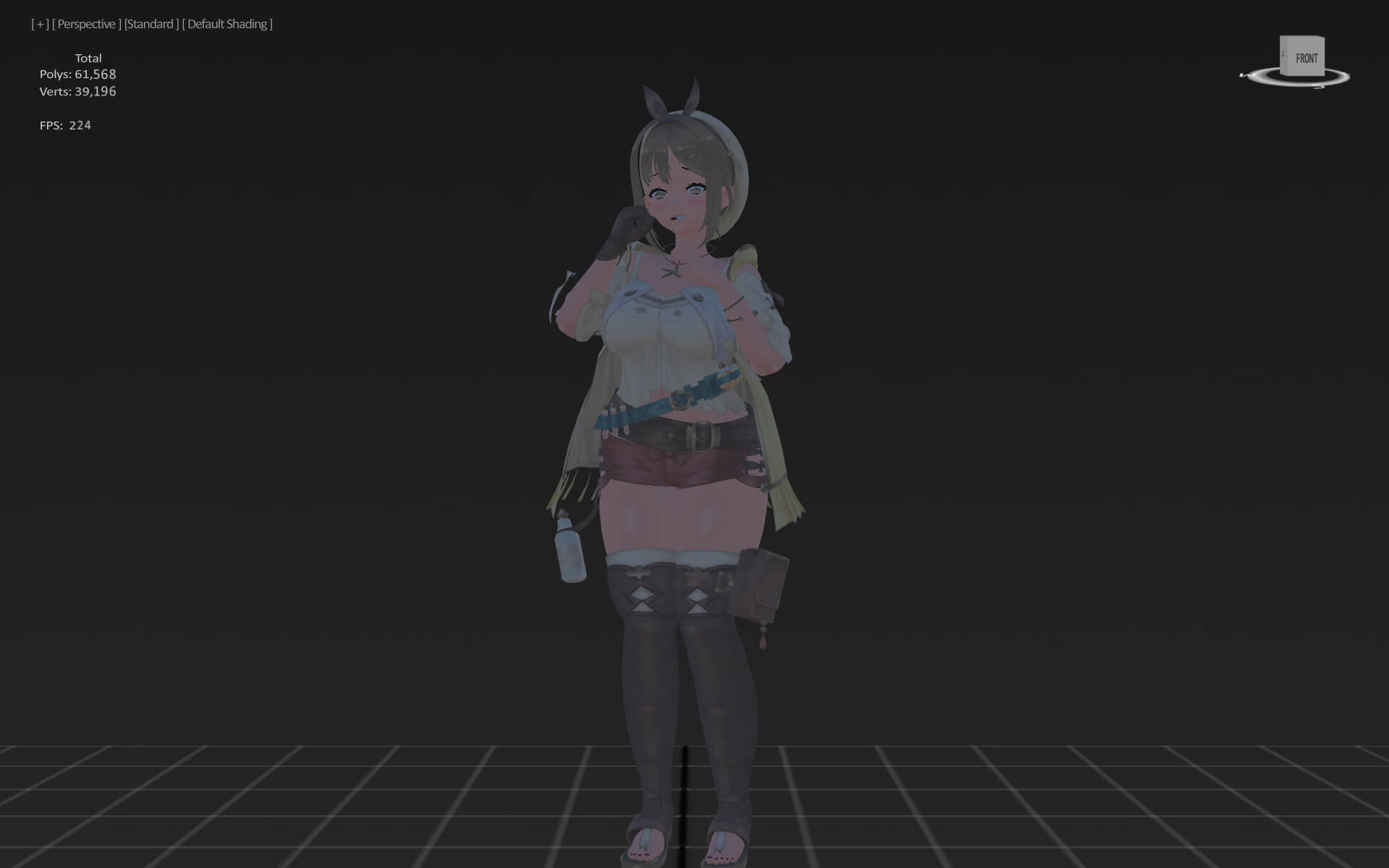 3dsMax Biped Model Stoutreisalin by ZoocrosLab