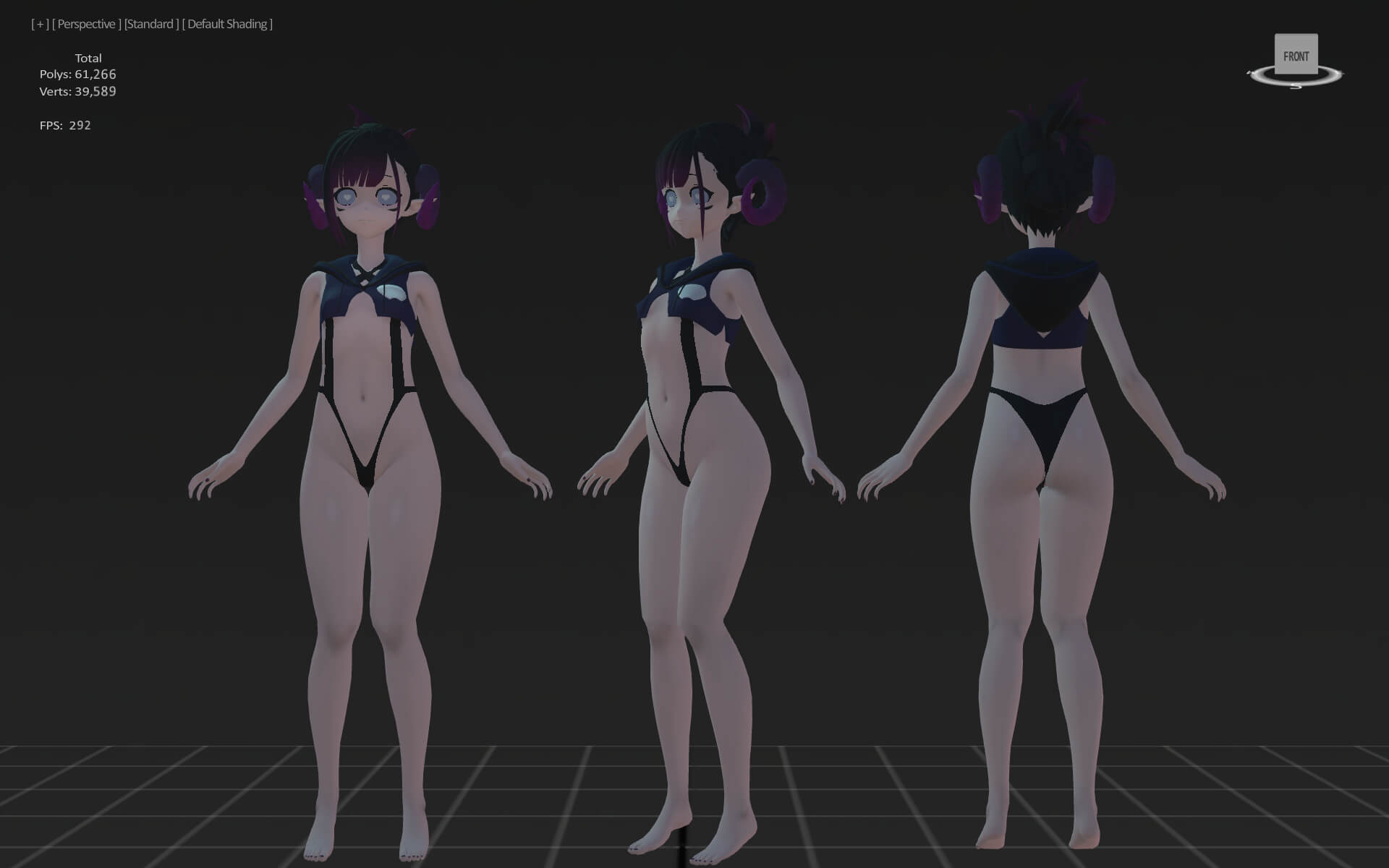 3dsMax Biped Model Vilinyla by ZoocrosLab
