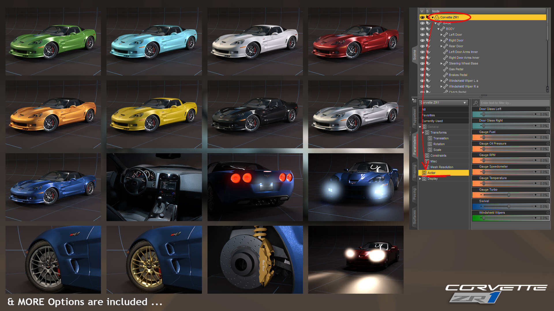 Corvette ZR1 for DAZ Studio by zoro_d