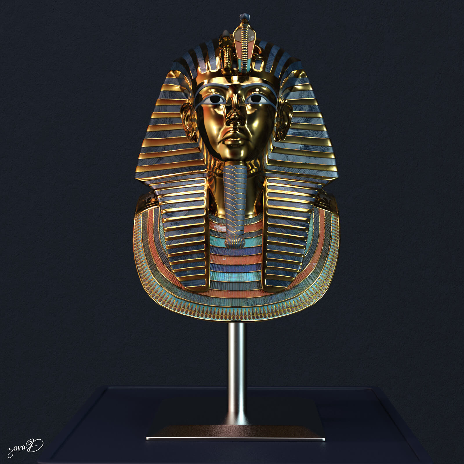 Young Pharaoh Mask for DAZ Studio by zoro_d