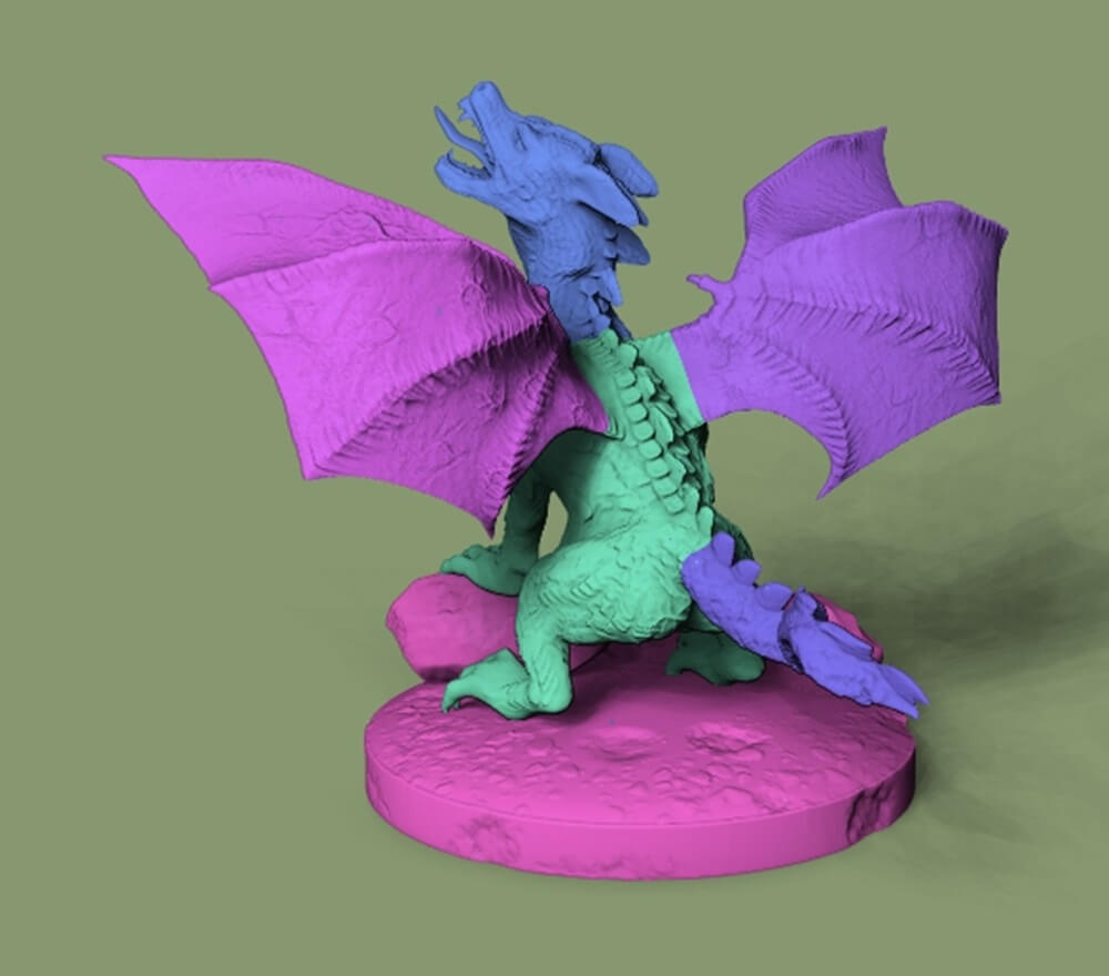 Dragon Dog Gargoyle - 3D Print Model by zubi