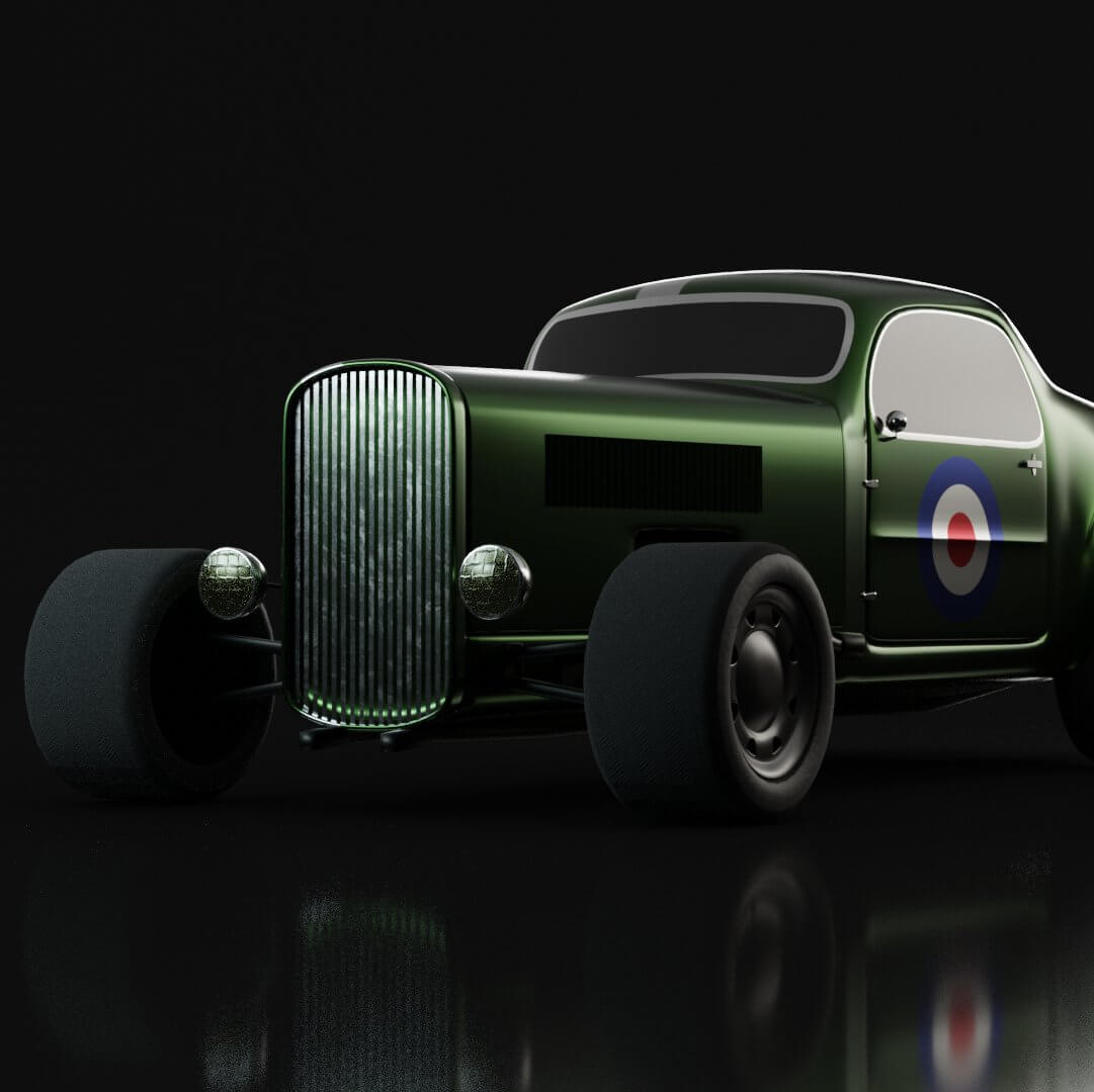 Hot Rod - 3D Model by zupmedia