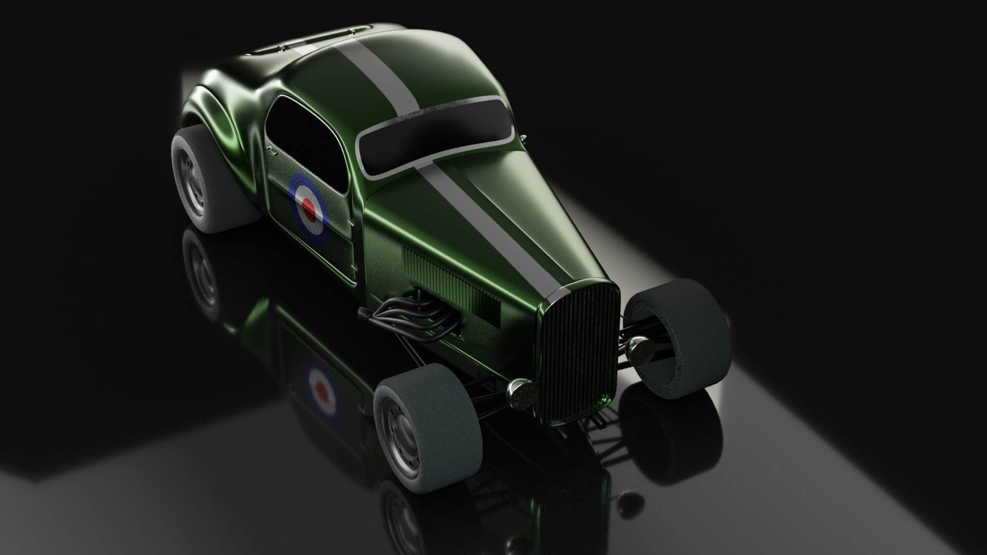 Hot Rod - 3D Model by zupmedia