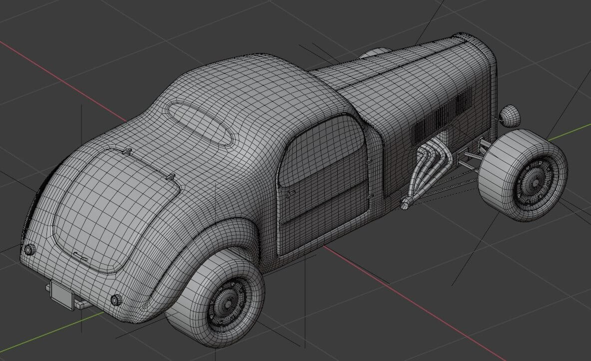 Hot Rod - 3D Model by zupmedia