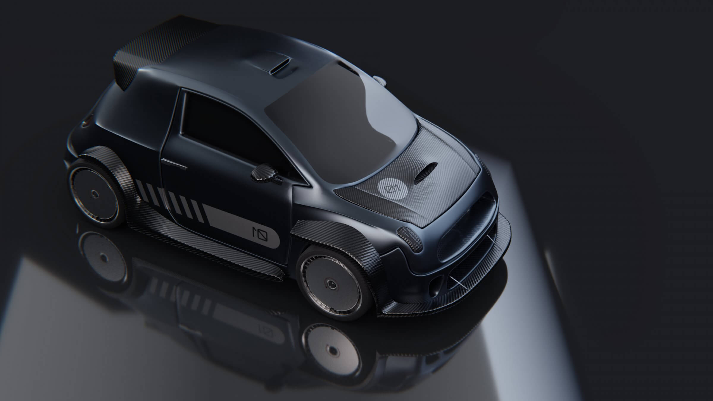 Pocket Rocket Car - 3D Model by zupmedia