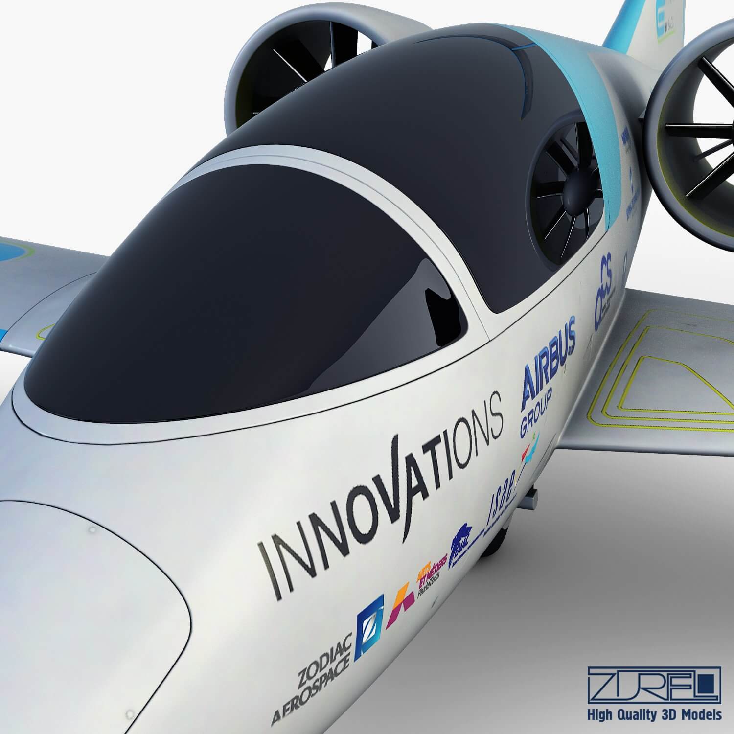 Airbus E-Fan Electric 3D Model by Zurel