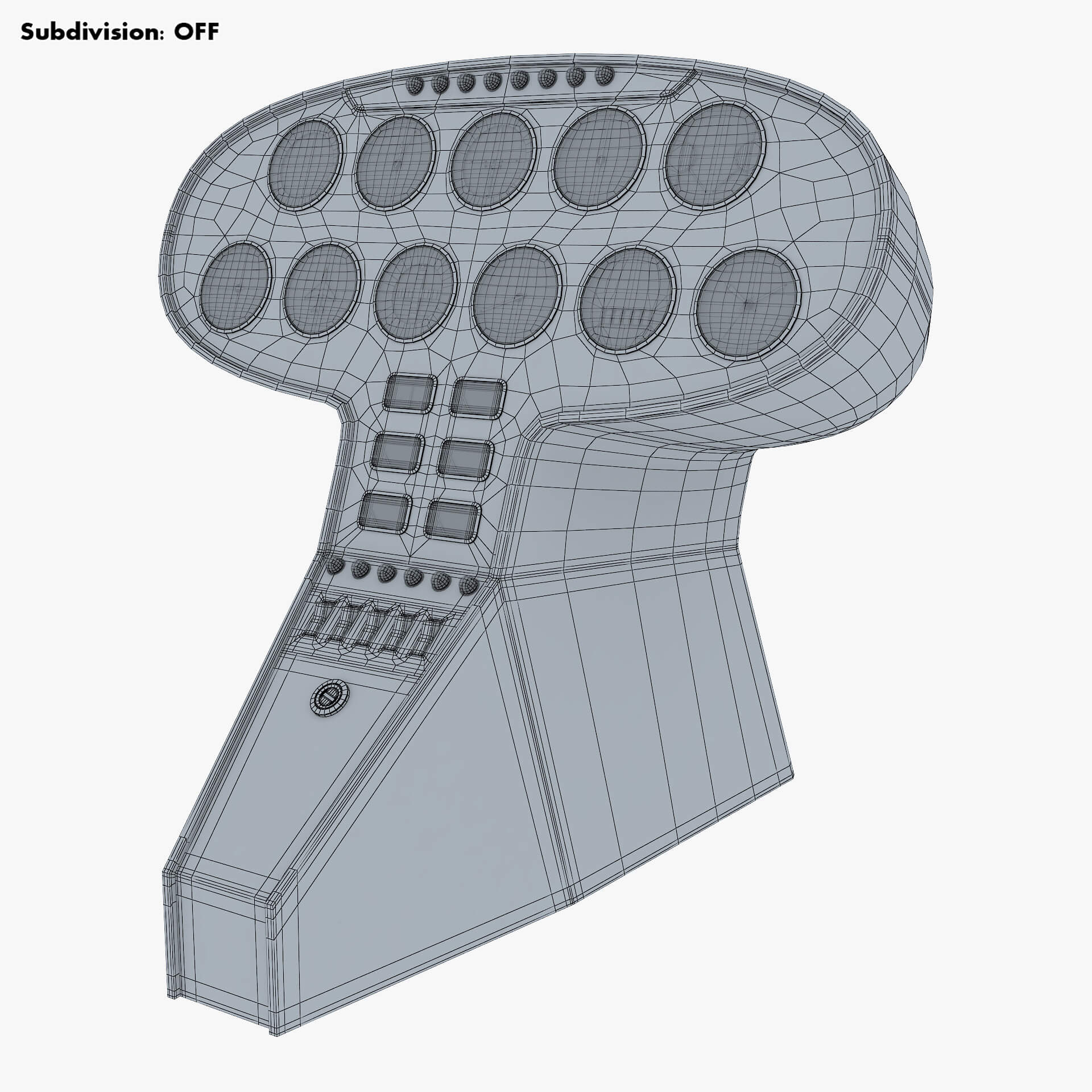 Aircraft Instrument Panel V 1 - 3D Model by Zurel