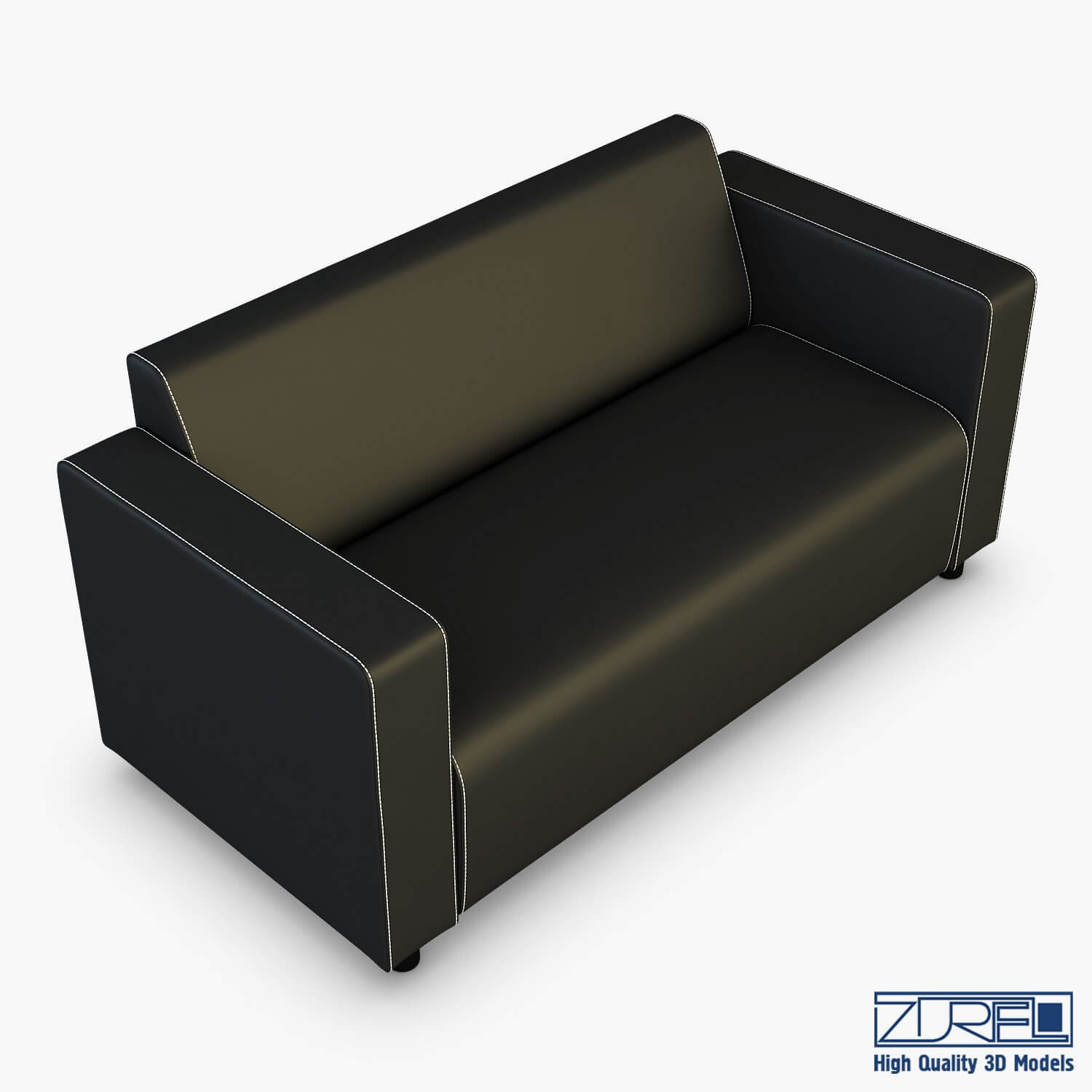 Alpha Sofa V 1 - 3D Model by Zurel