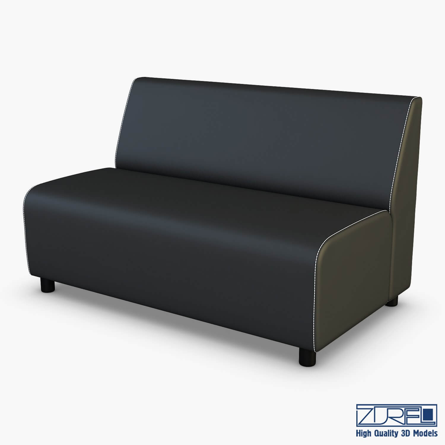 Alpha Sofa V 2 - 3D Model by Zurel