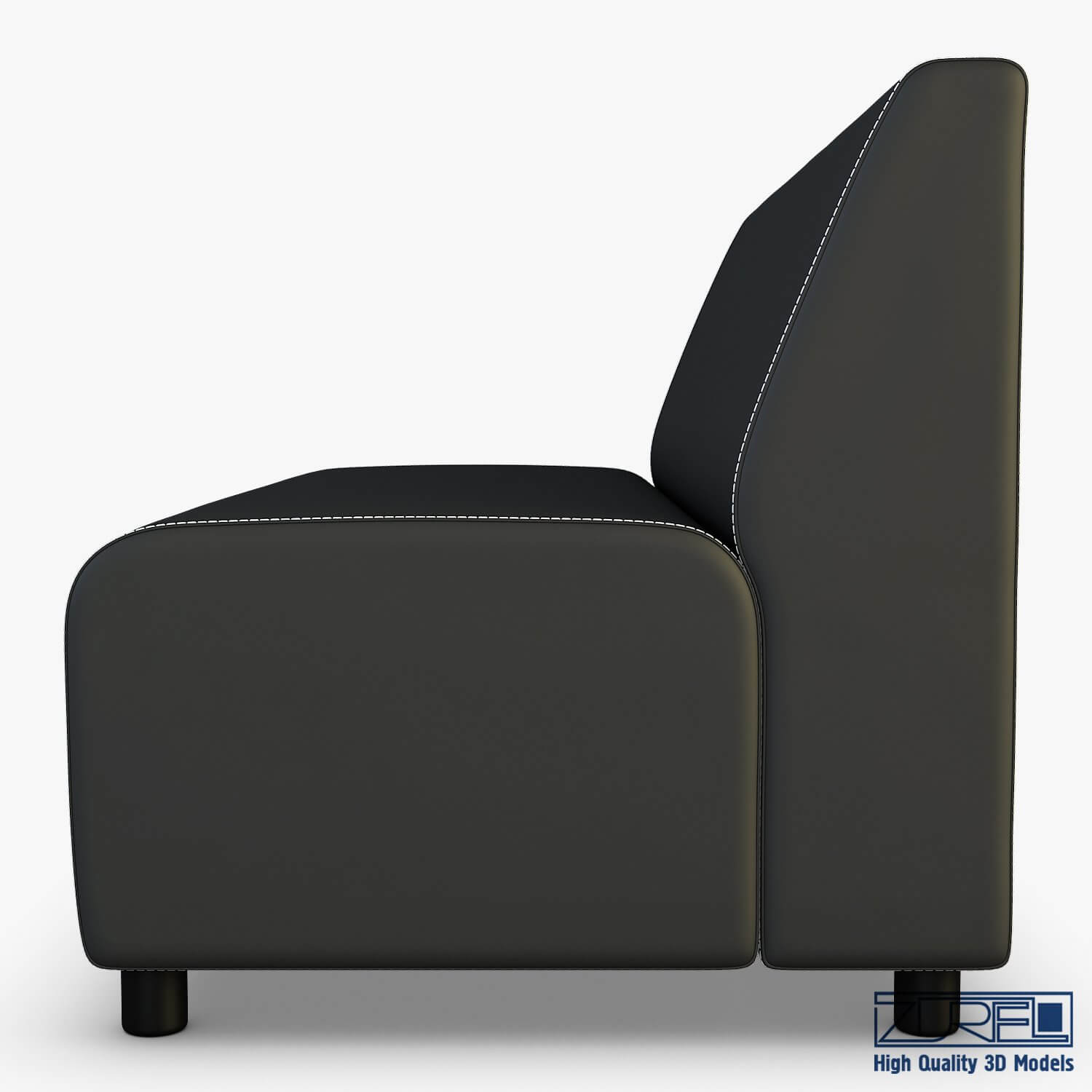 Alpha Sofa V 2 - 3D Model by Zurel