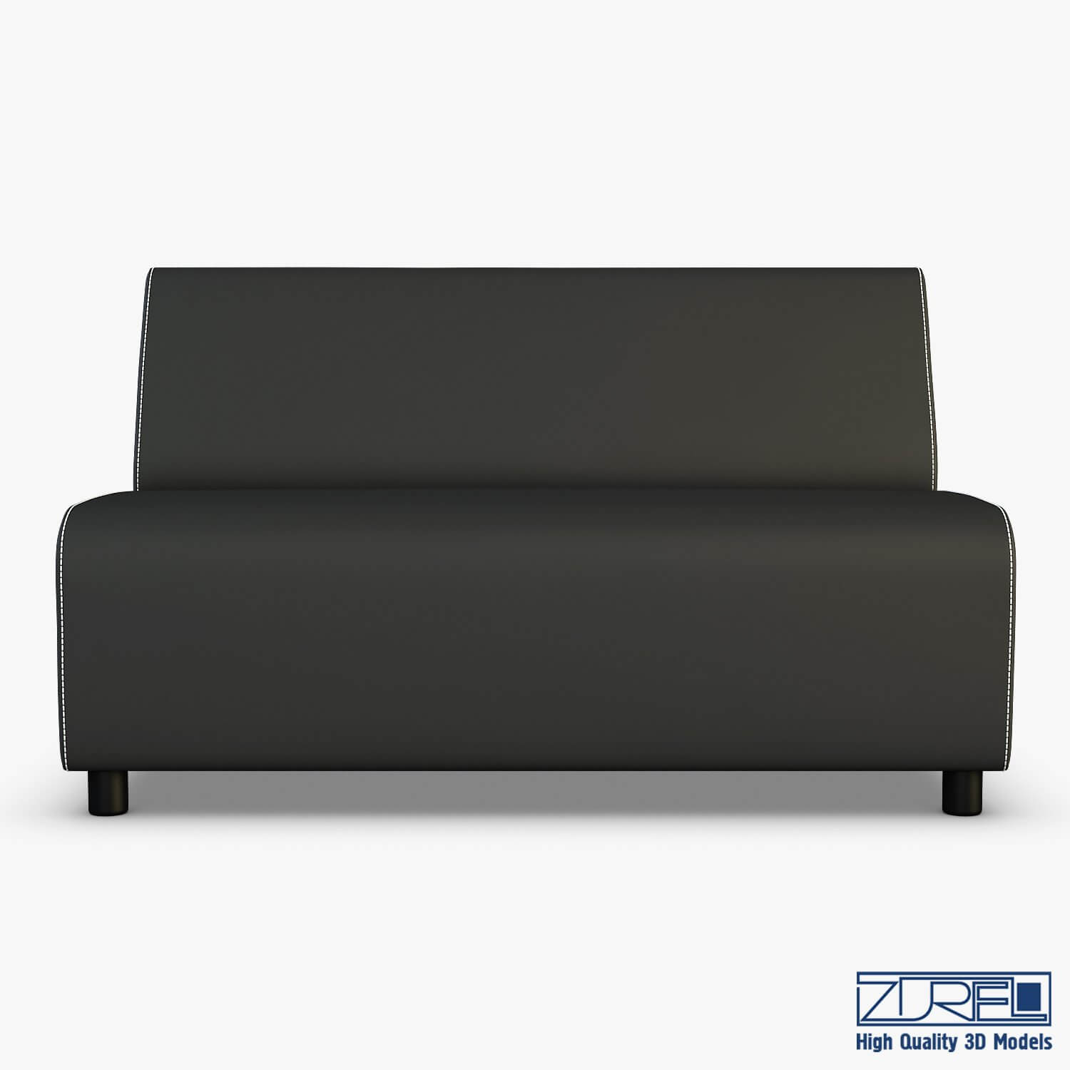 Alpha Sofa V 2 - 3D Model by Zurel