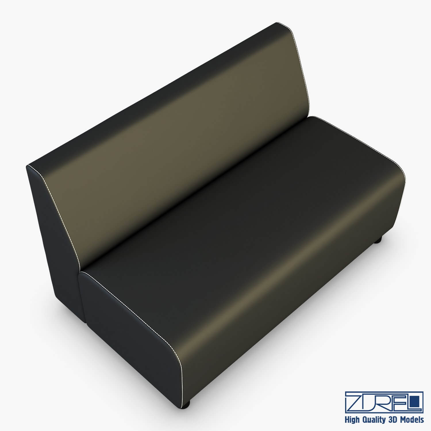 Alpha Sofa V 2 - 3D Model by Zurel