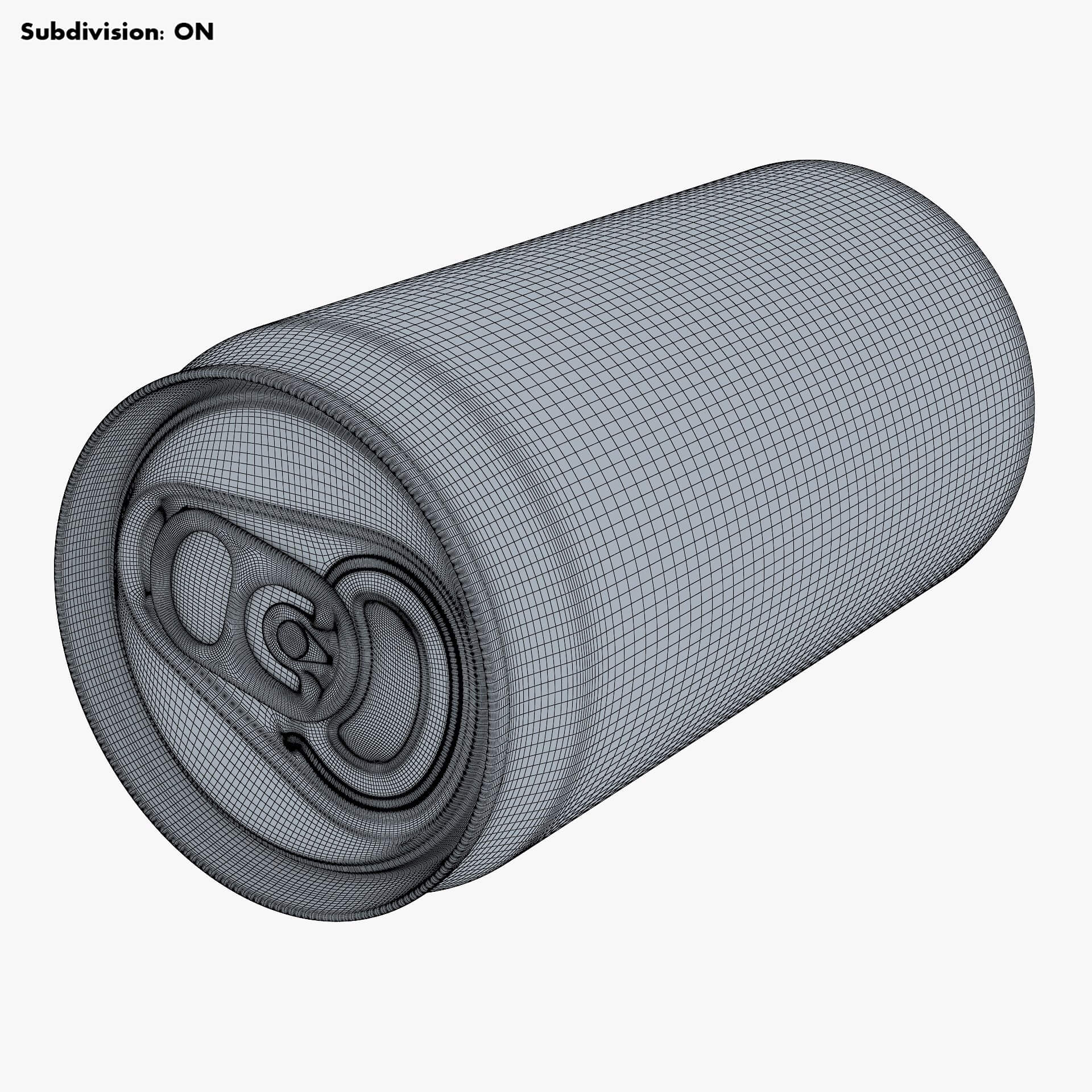 Aluminum Sleek Can 250ml V 2 - 3D Model by Zurel