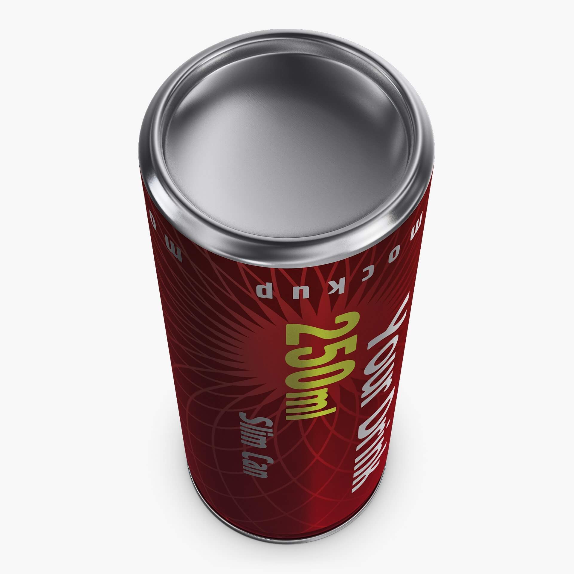 Aluminum Slim Can 250ml V 2 - 3D Model by Zurel