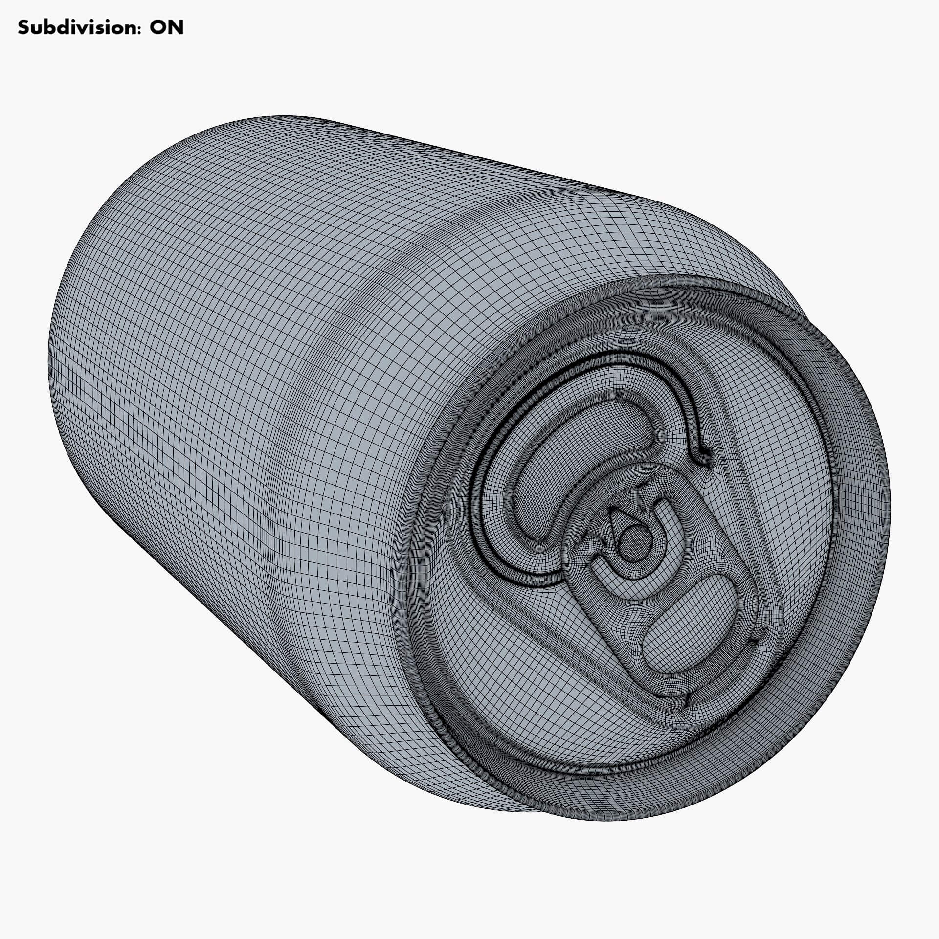 Aluminum Standard Can 330ml V 2 - 3D Model by Zurel