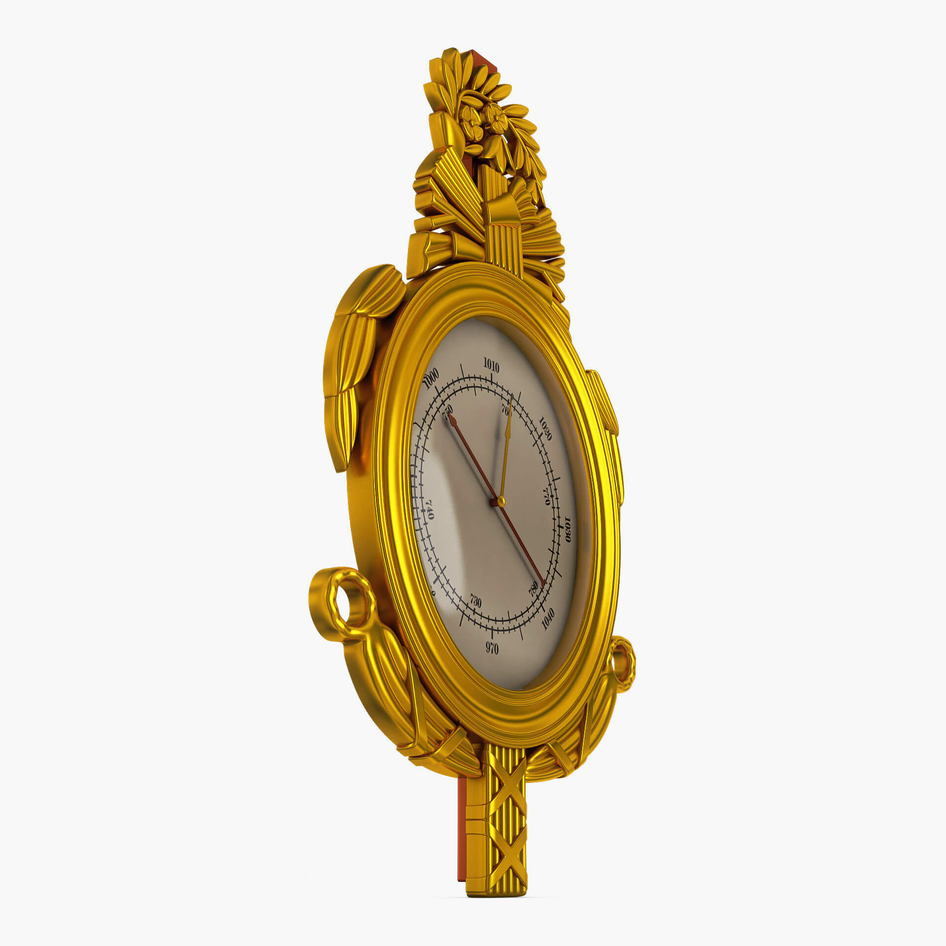 Antique Barometer V 1 - 3D Model by Zurel