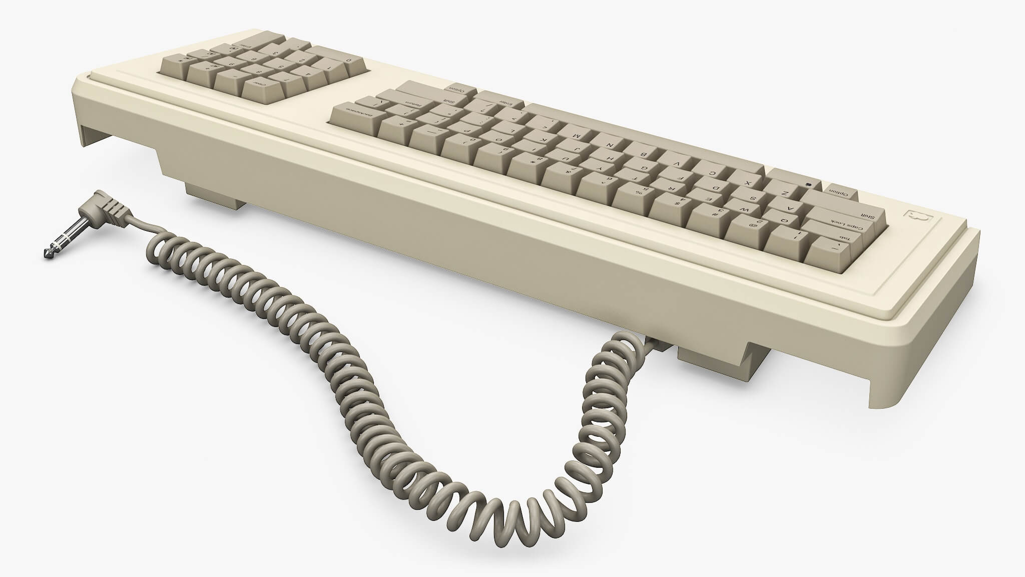 Apple Lisa A6MB101 Keyboard Vintage 1983-1986 M1 3D Model by Zurel
