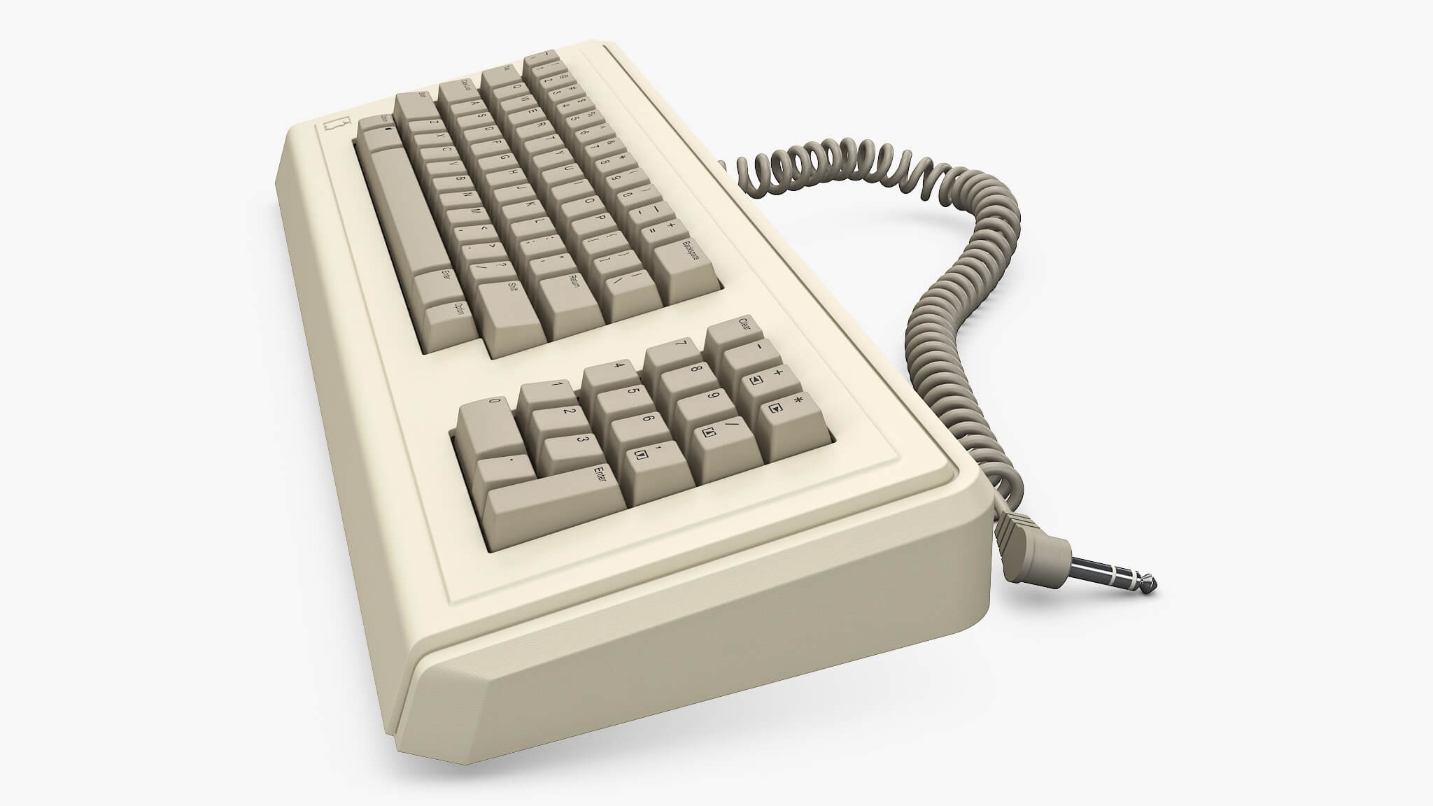 Apple Lisa A6MB101 Keyboard Vintage 1983-1986 M1 3D Model by Zurel