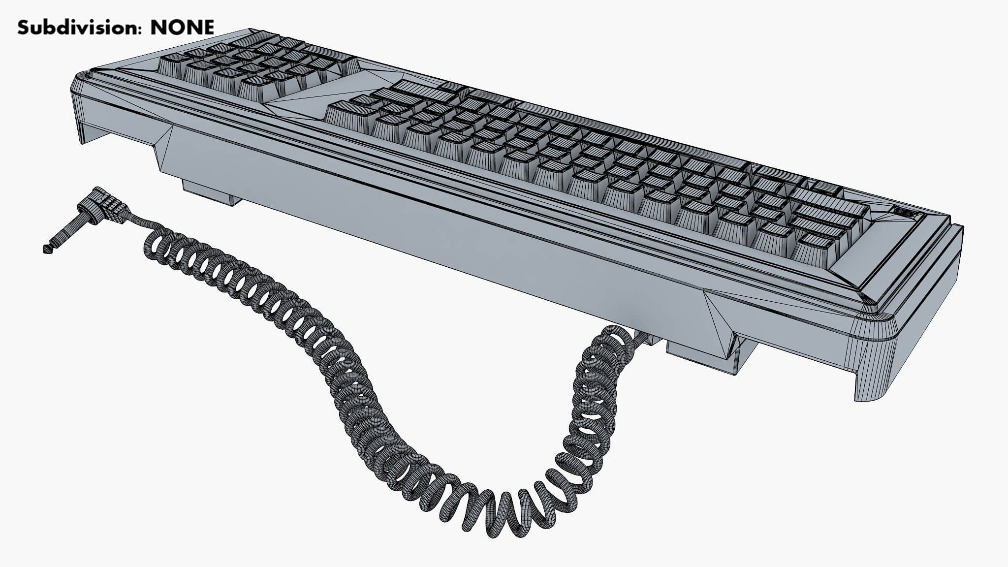 Apple Lisa A6MB101 Keyboard Vintage 1983-1986 M1 3D Model by Zurel