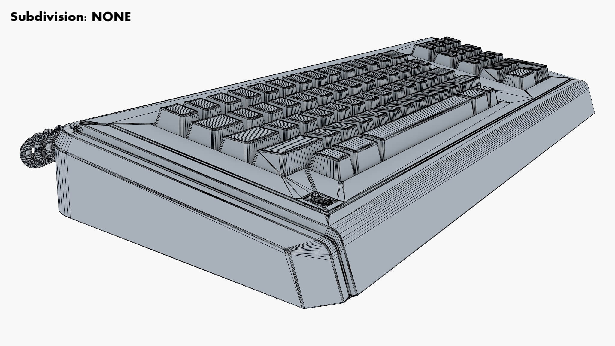 Apple Lisa A6MB101 Keyboard Vintage 1983-1986 M1 3D Model by Zurel