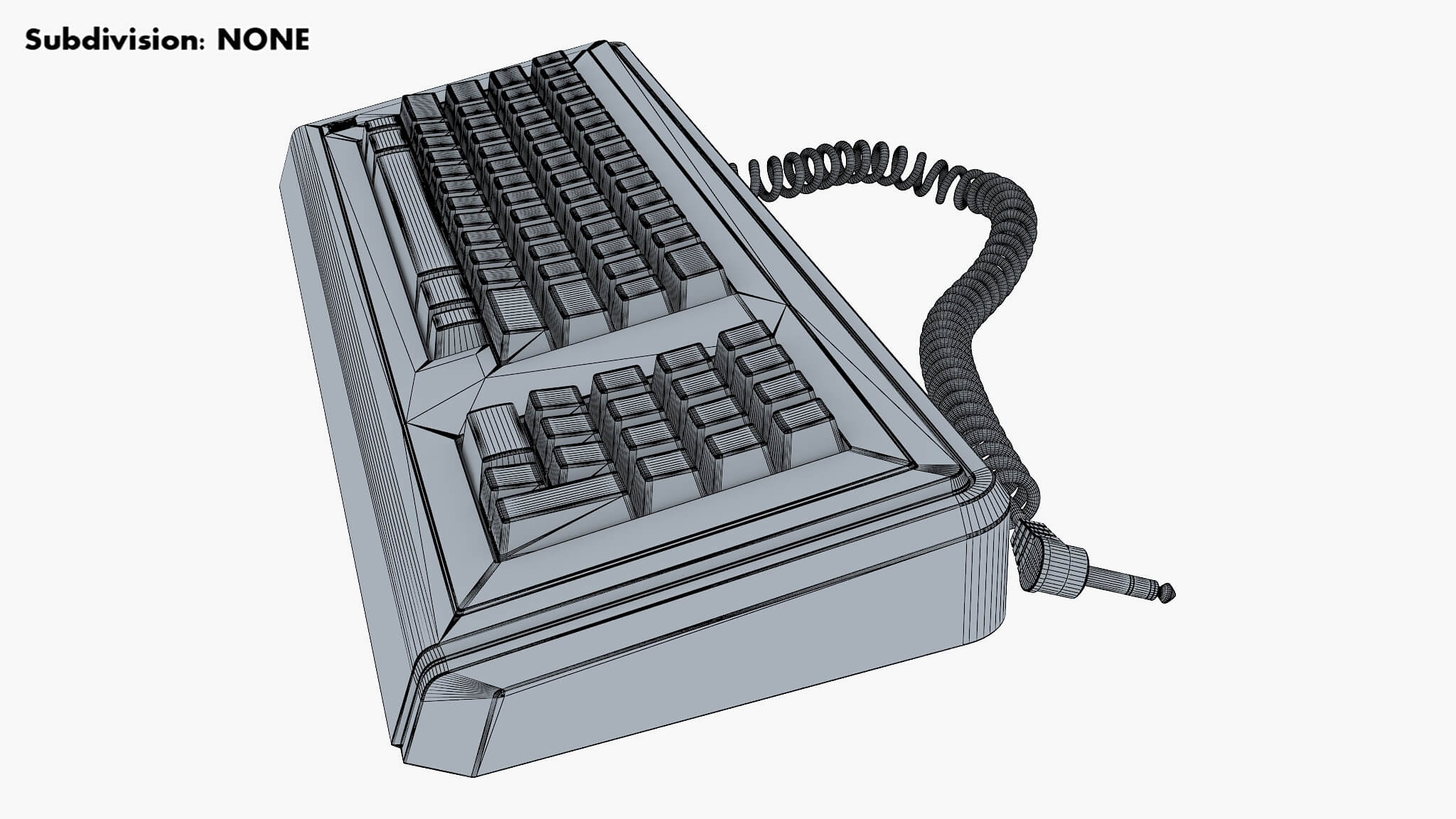 Apple Lisa A6MB101 Keyboard Vintage 1983-1986 M1 3D Model by Zurel