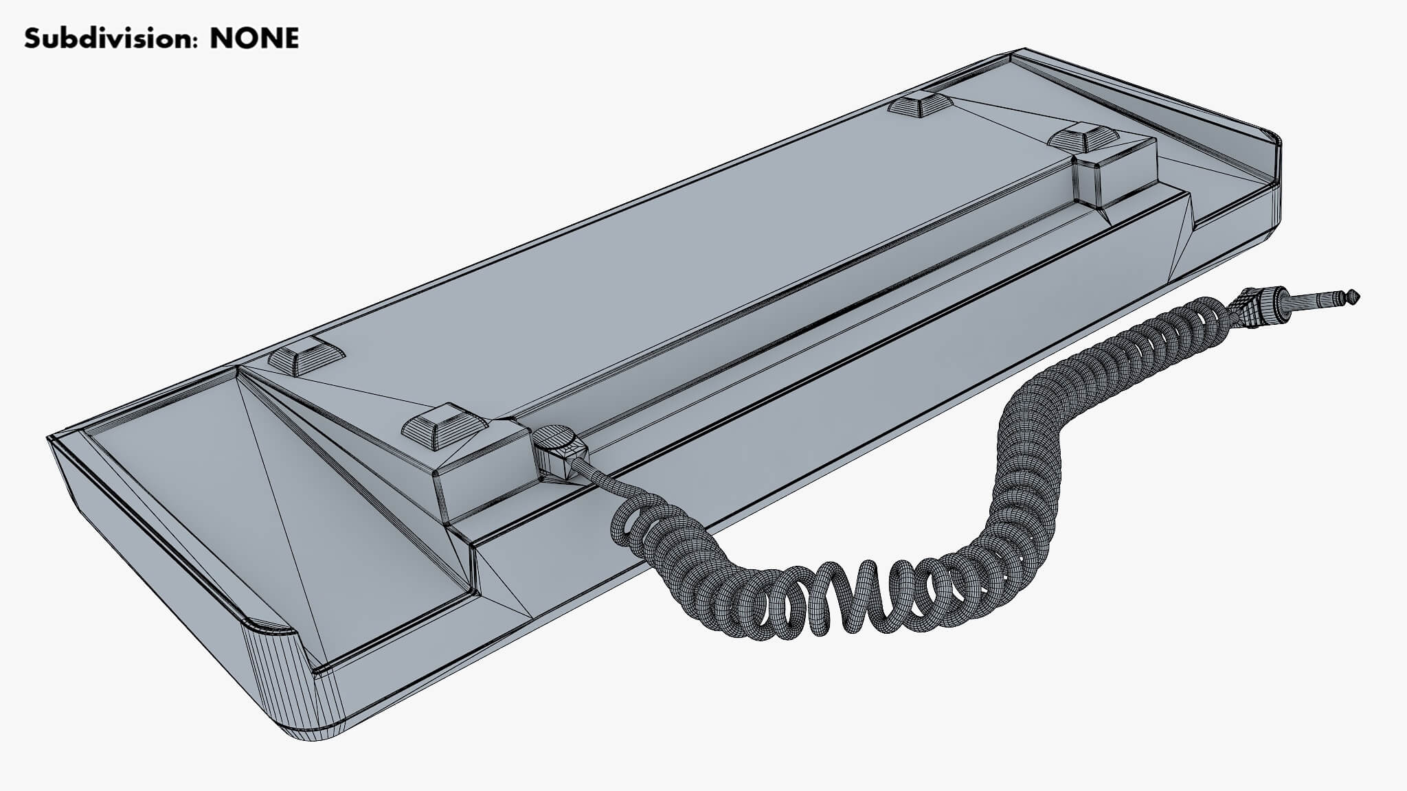 Apple Lisa A6MB101 Keyboard Vintage 1983-1986 M1 3D Model by Zurel