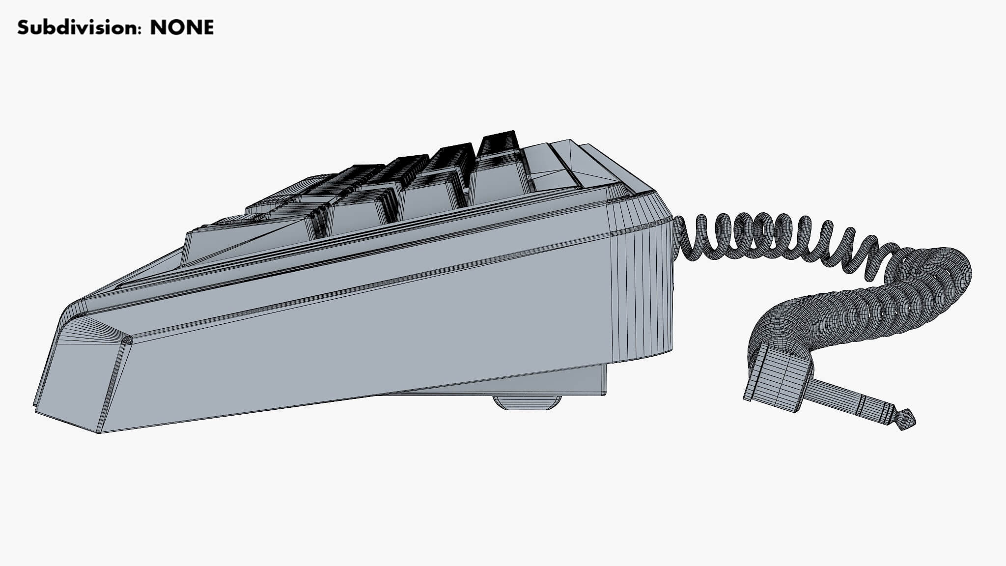 Apple Lisa A6MB101 Keyboard Vintage 1983-1986 M1 3D Model by Zurel