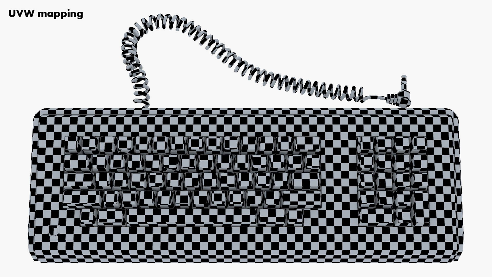 Apple Lisa A6MB101 Keyboard Vintage 1983-1986 M1 3D Model by Zurel