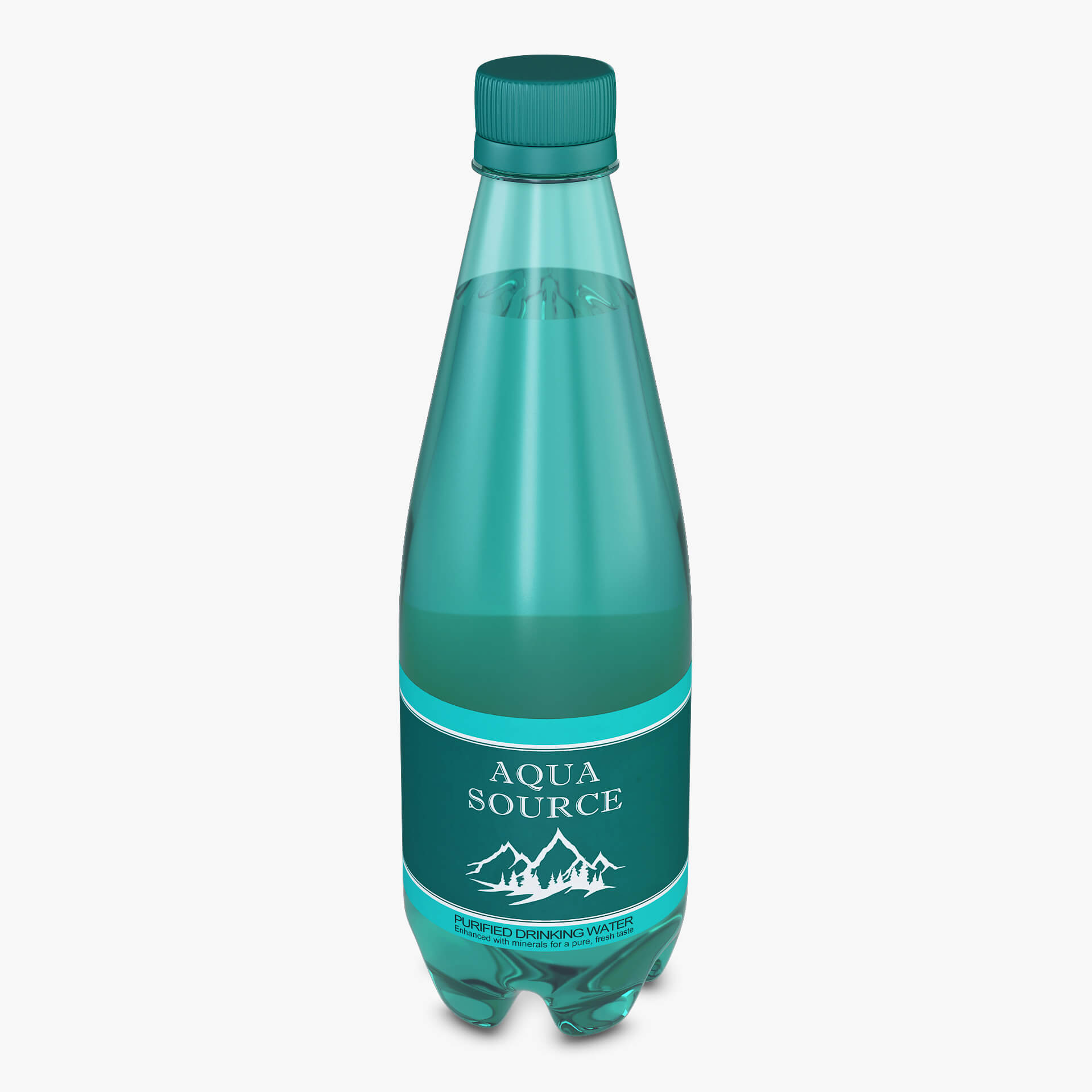 Aqua Source Bottle 450ml Simple M 1 - 3D Model by Zurel