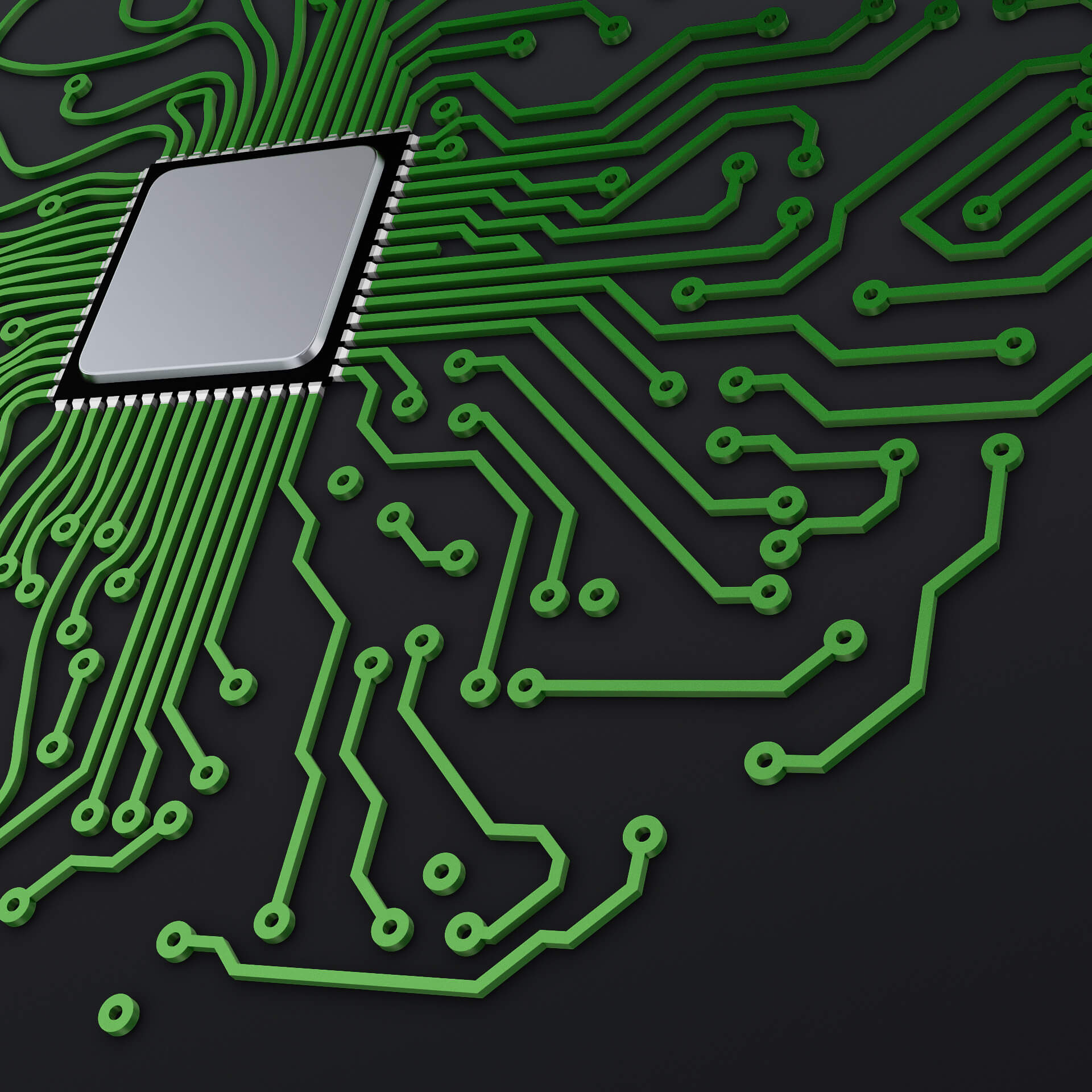 Artificial Intelligence Circuit Brain M 1 - 3D Model by Zurel