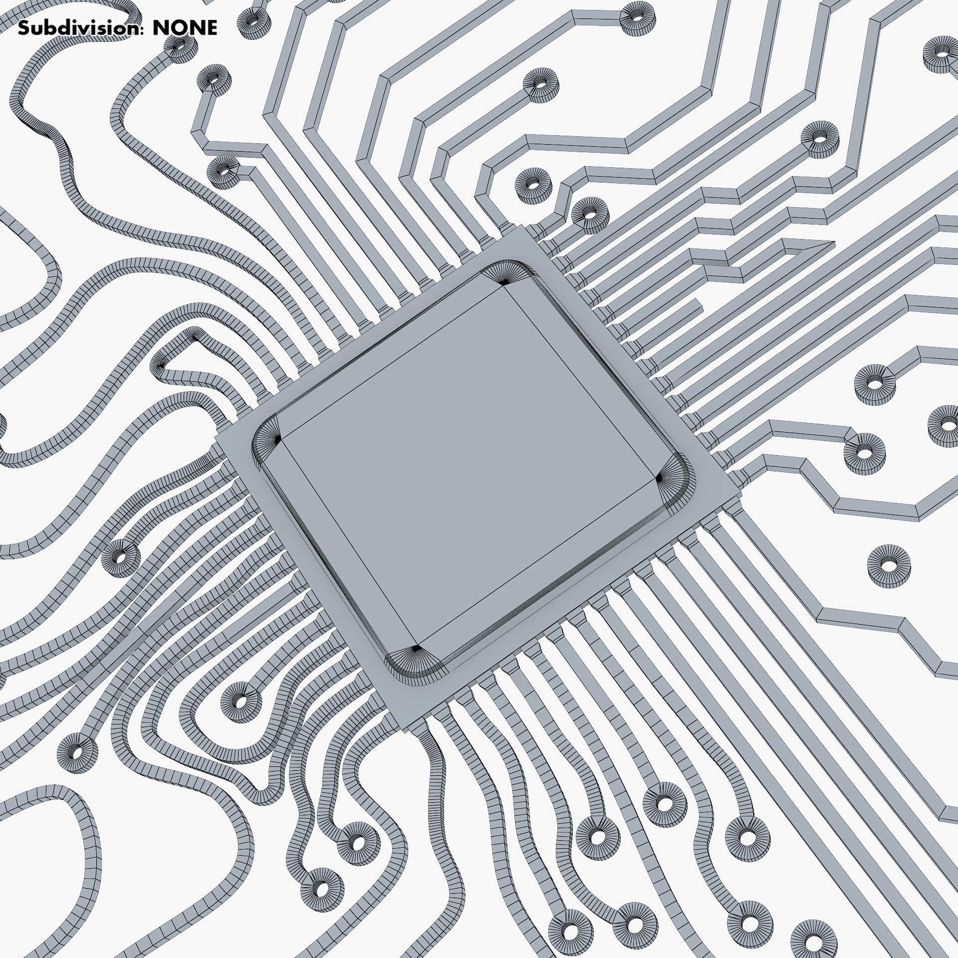 Artificial Intelligence Circuit Brain M 1 - 3D Model by Zurel