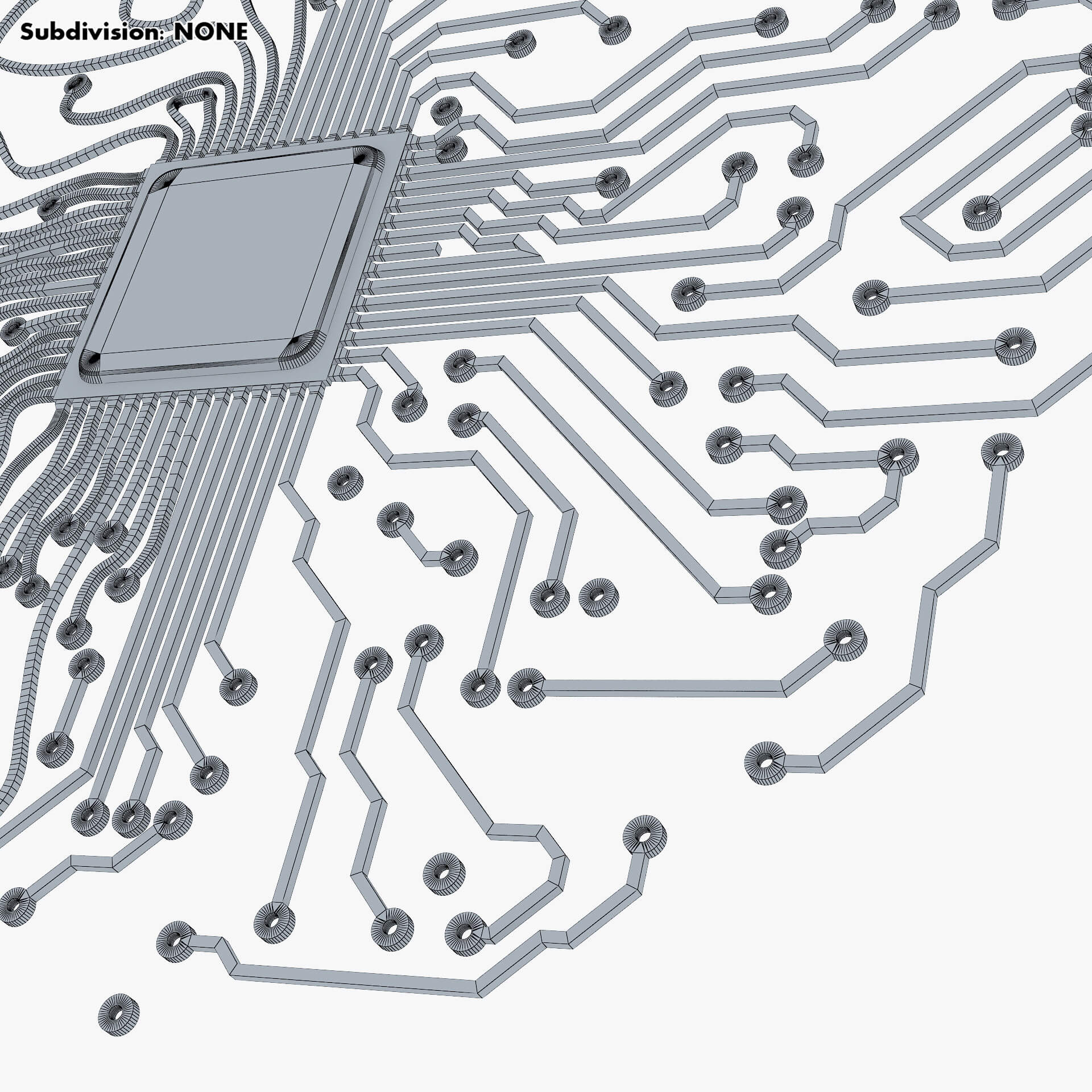 Artificial Intelligence Circuit Brain M 1 - 3D Model by Zurel