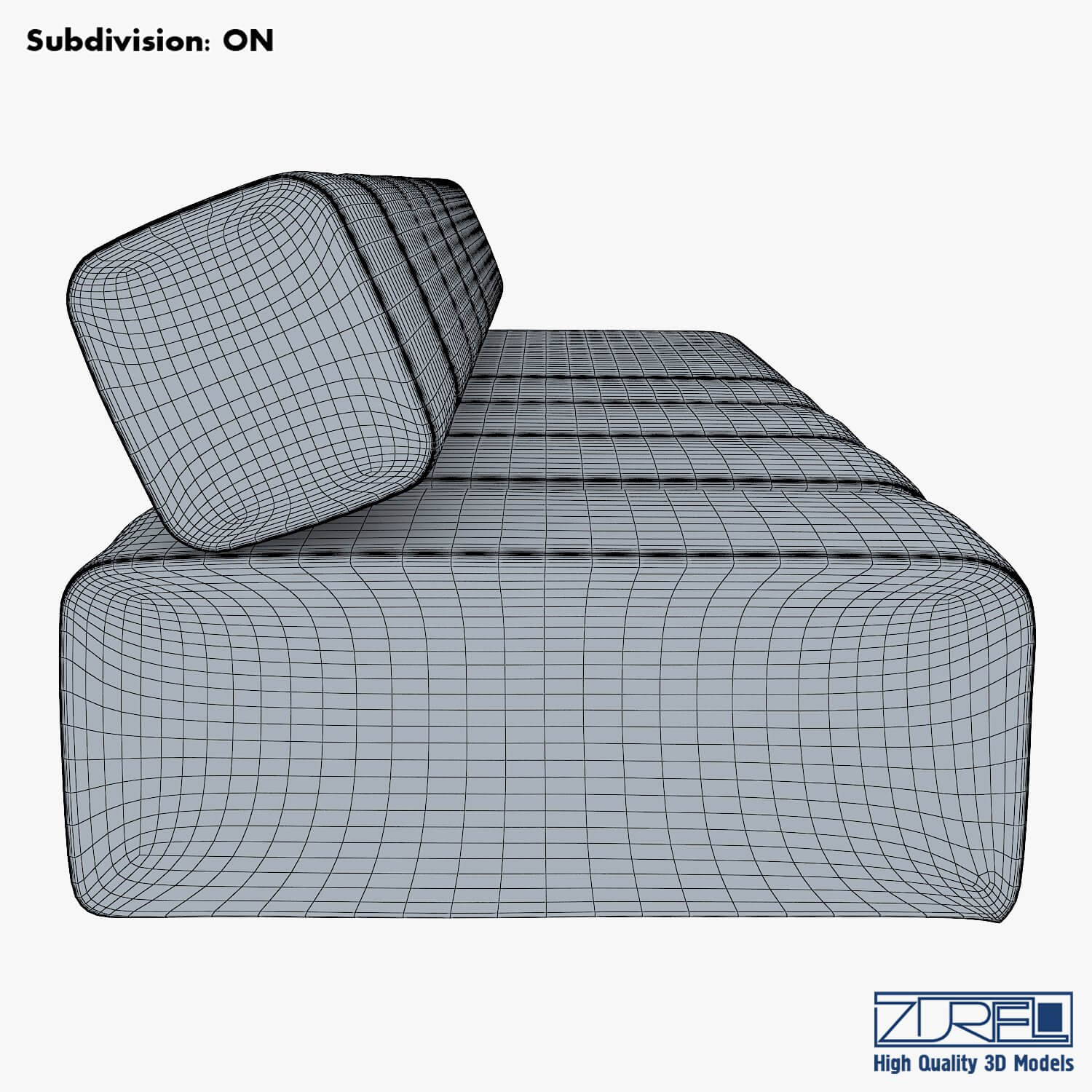 Atollo Sofa V 1 - 3D Model by Zurel