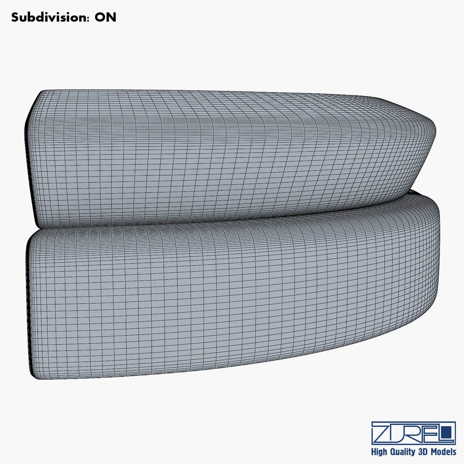 Atollo Sofa V 2 - 3D Model by Zurel