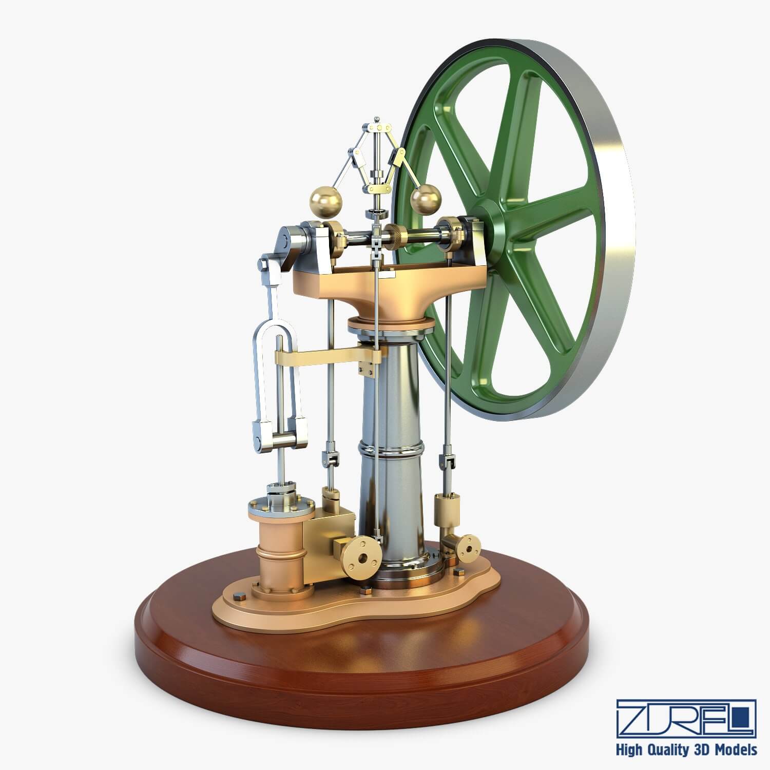 Benson Vertical Engine - 3D Model by Zurel
