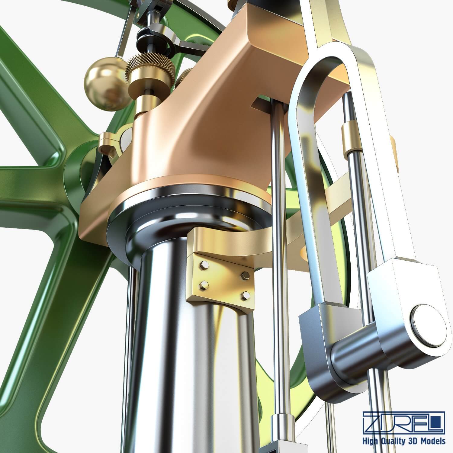 Benson Vertical Engine - 3D Model by Zurel