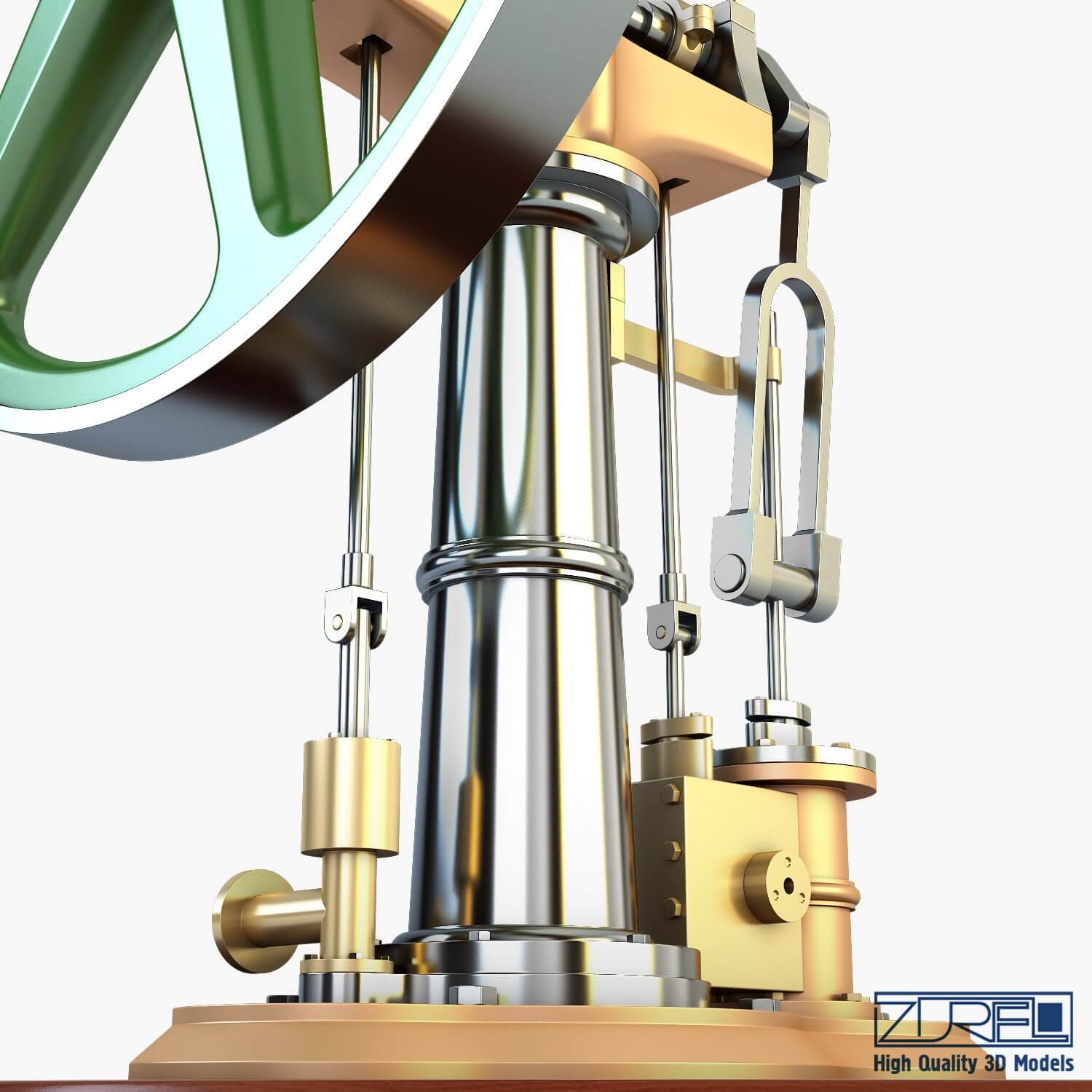 Benson Vertical Engine - 3D Model by Zurel