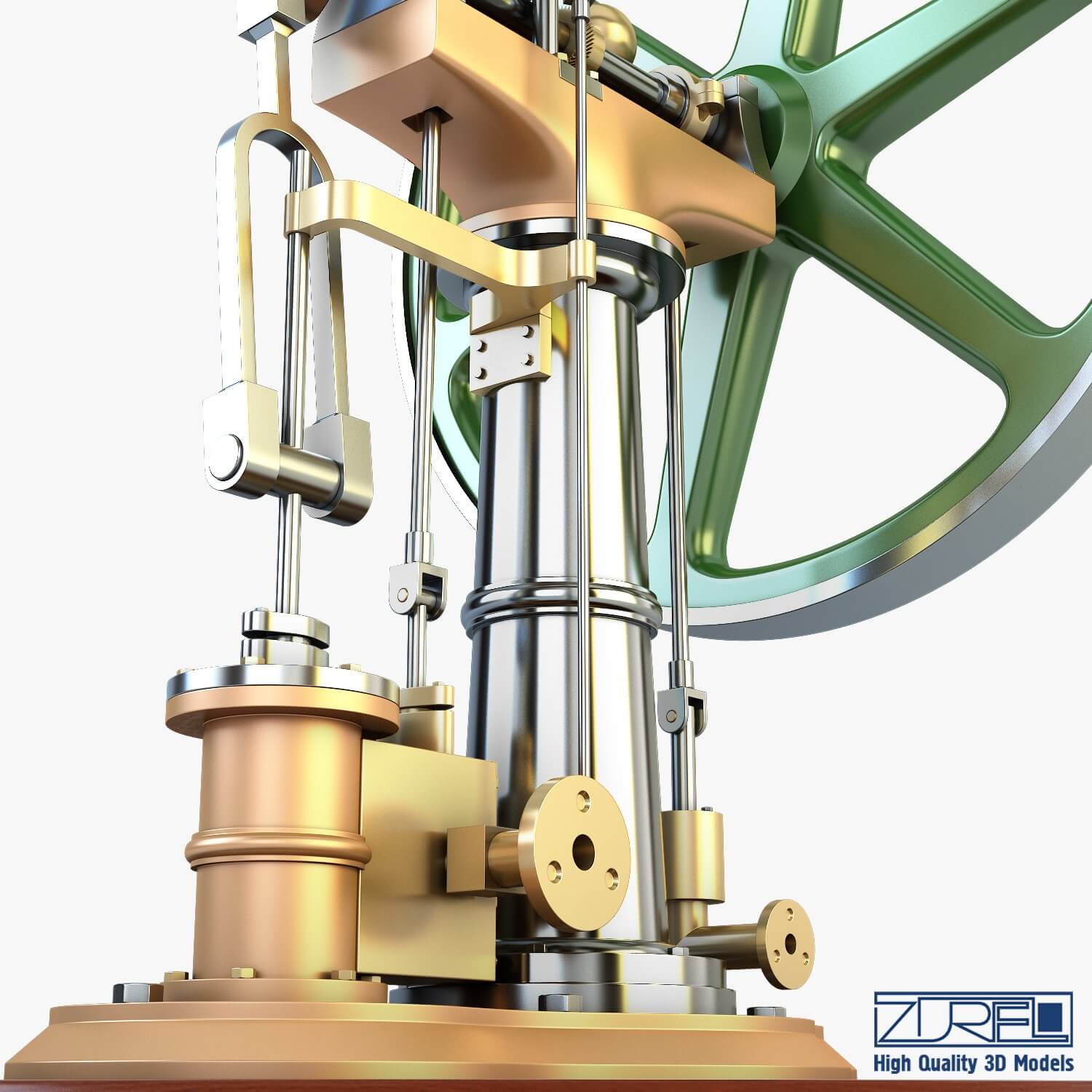 Benson Vertical Engine - 3D Model by Zurel