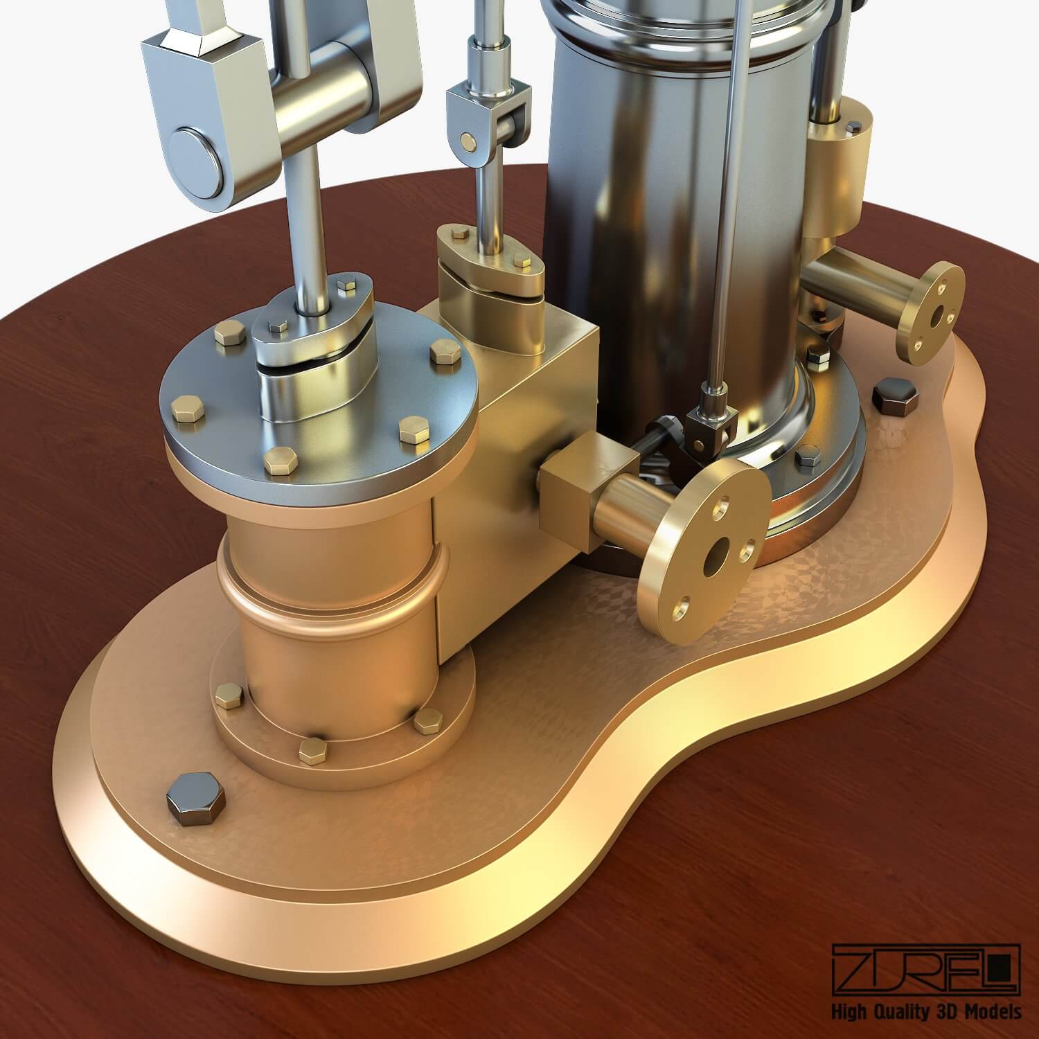 Benson Vertical Engine - 3D Model by Zurel