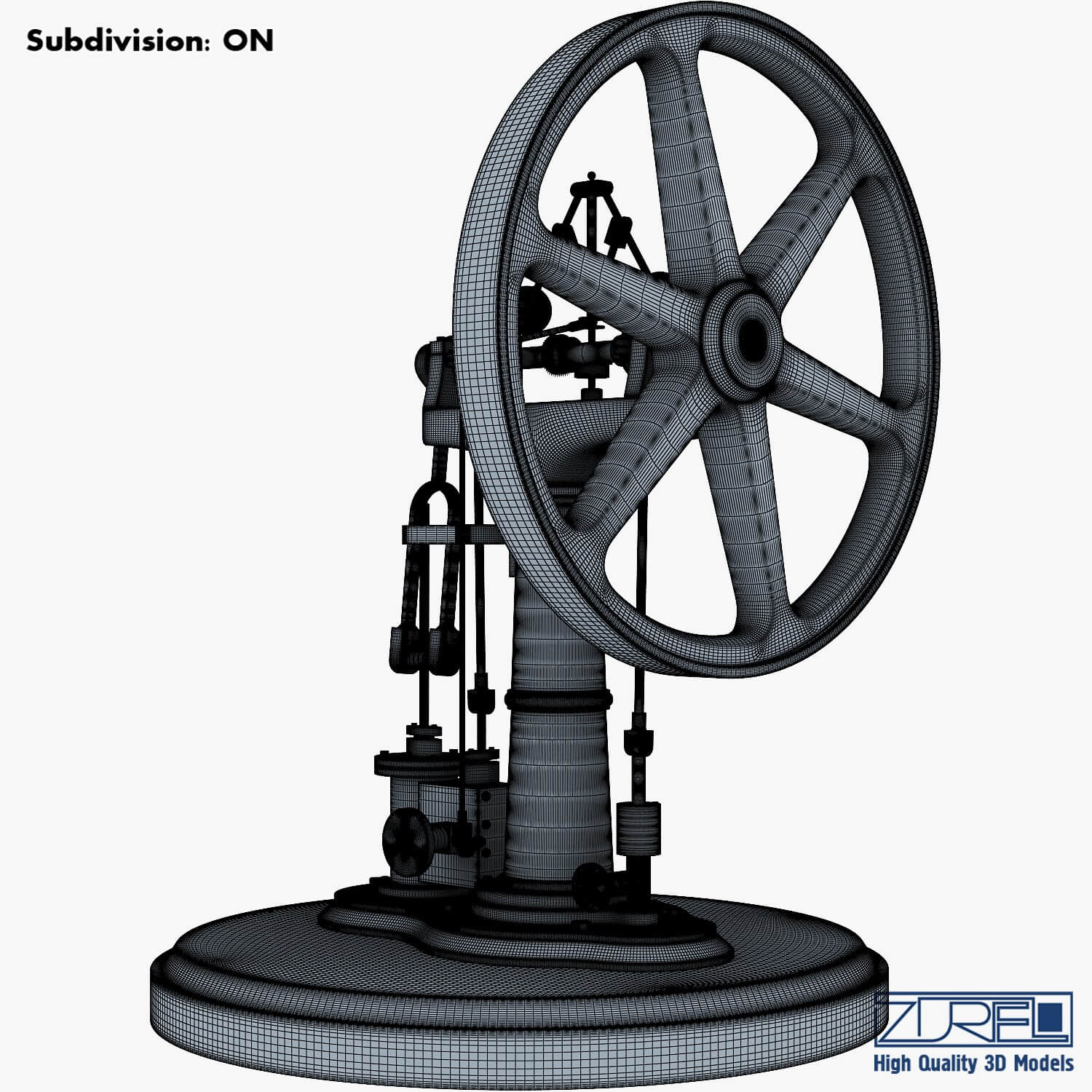 Benson Vertical Engine - 3D Model by Zurel