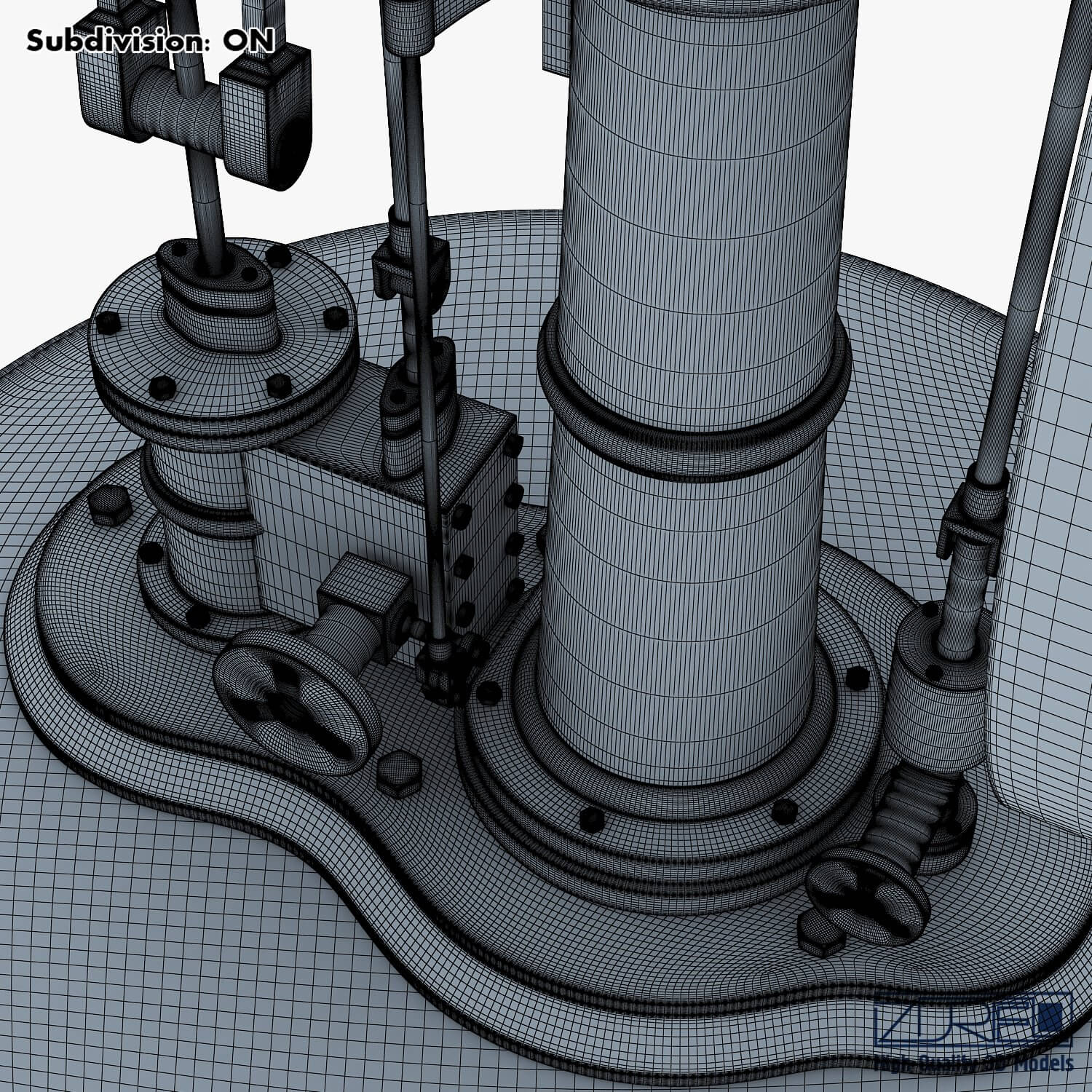 Benson Vertical Engine - 3D Model by Zurel