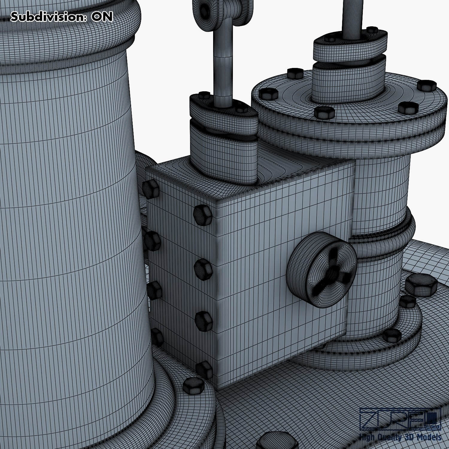 Benson Vertical Engine - 3D Model by Zurel