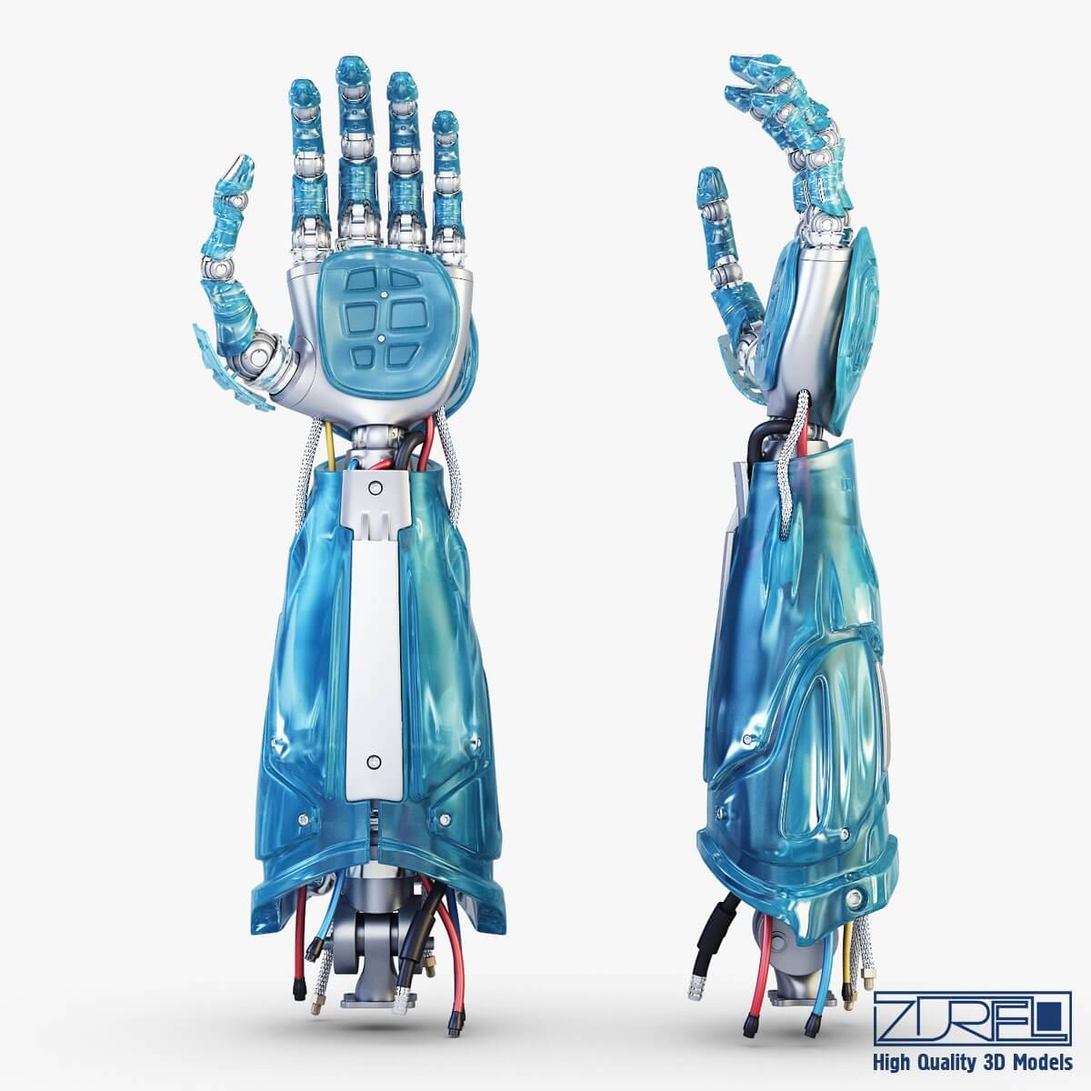 Bio Robotic Hand V 1 - 3D Model by Zurel