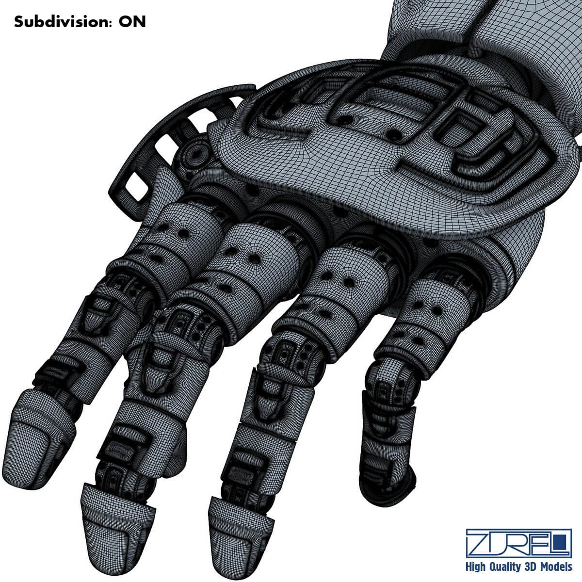 Bio Robotic Hand V 1 - 3D Model by Zurel
