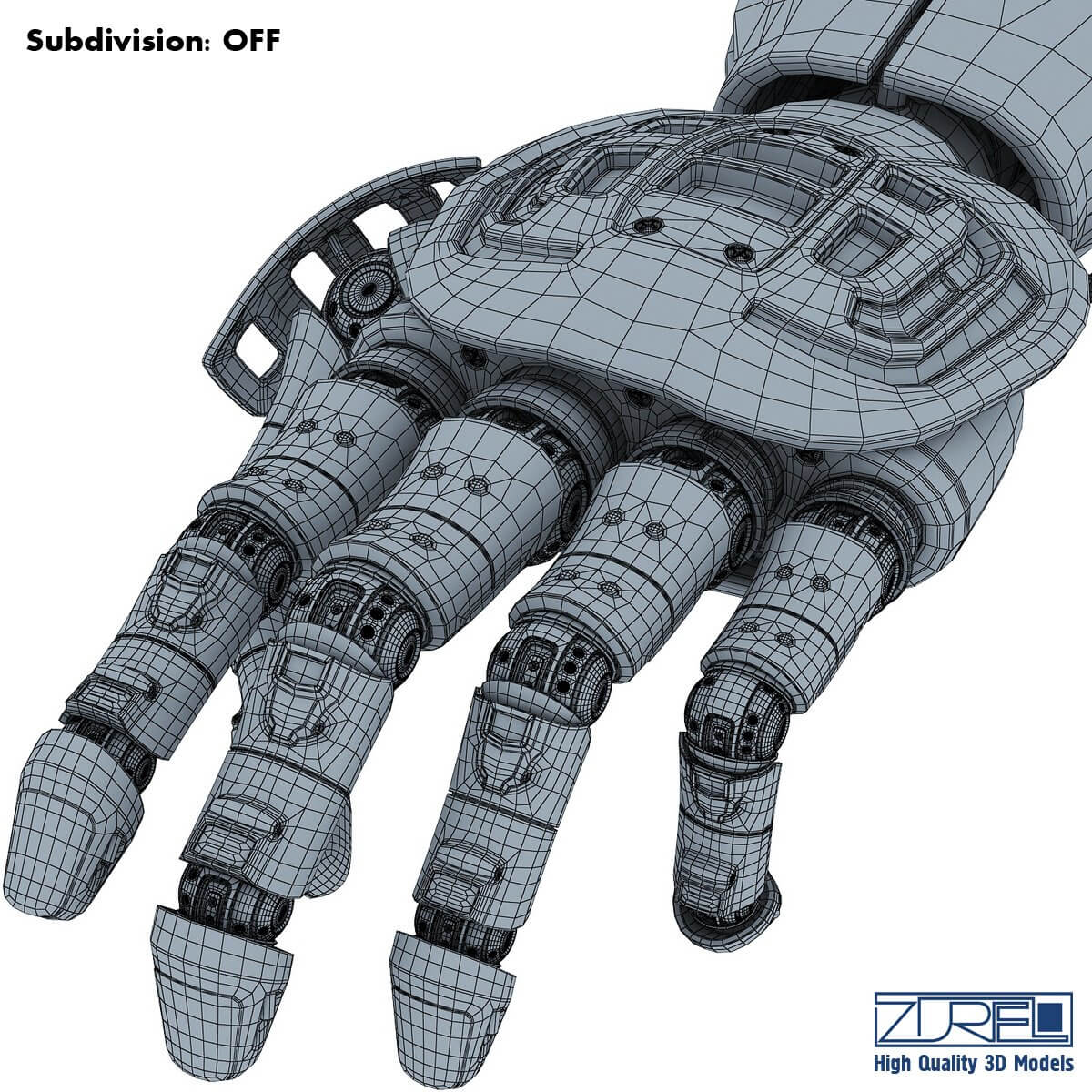 Bio Robotic Hand V 1 - 3D Model by Zurel