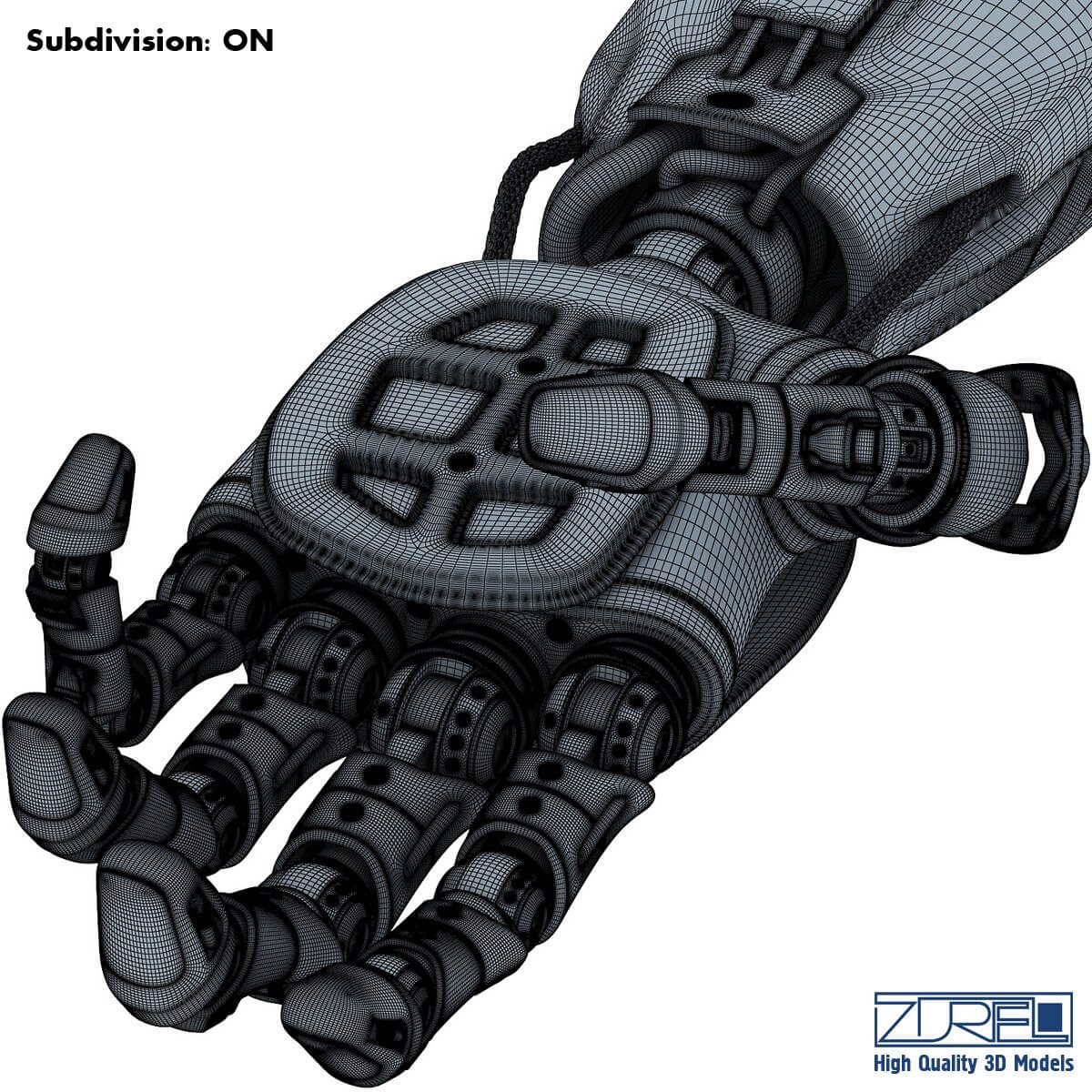Bio Robotic Hand V 1 - 3D Model by Zurel