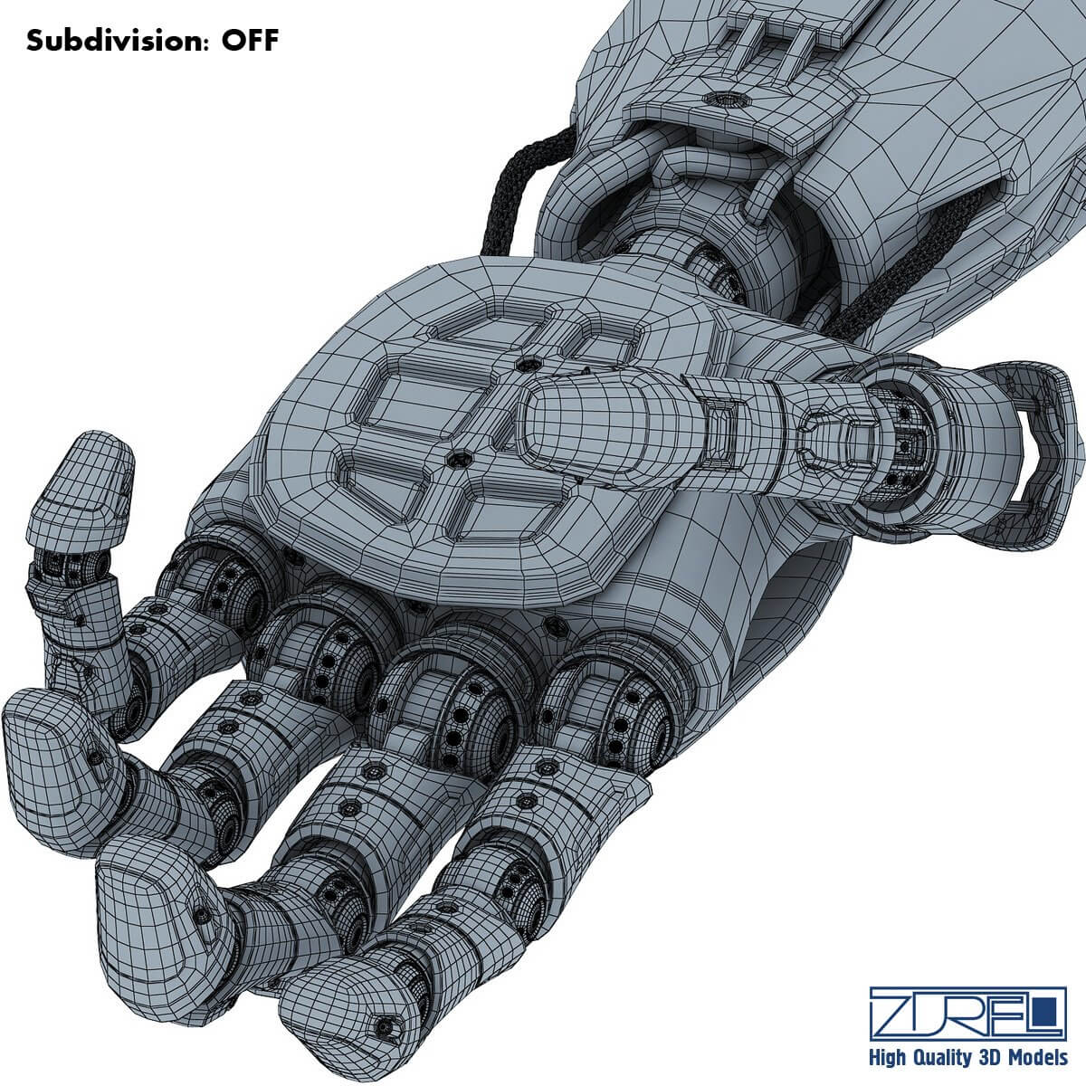 Bio Robotic Hand V 1 - 3D Model by Zurel