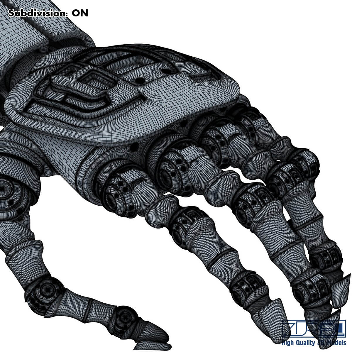 Bio Robotic Hand V 1 - 3D Model by Zurel